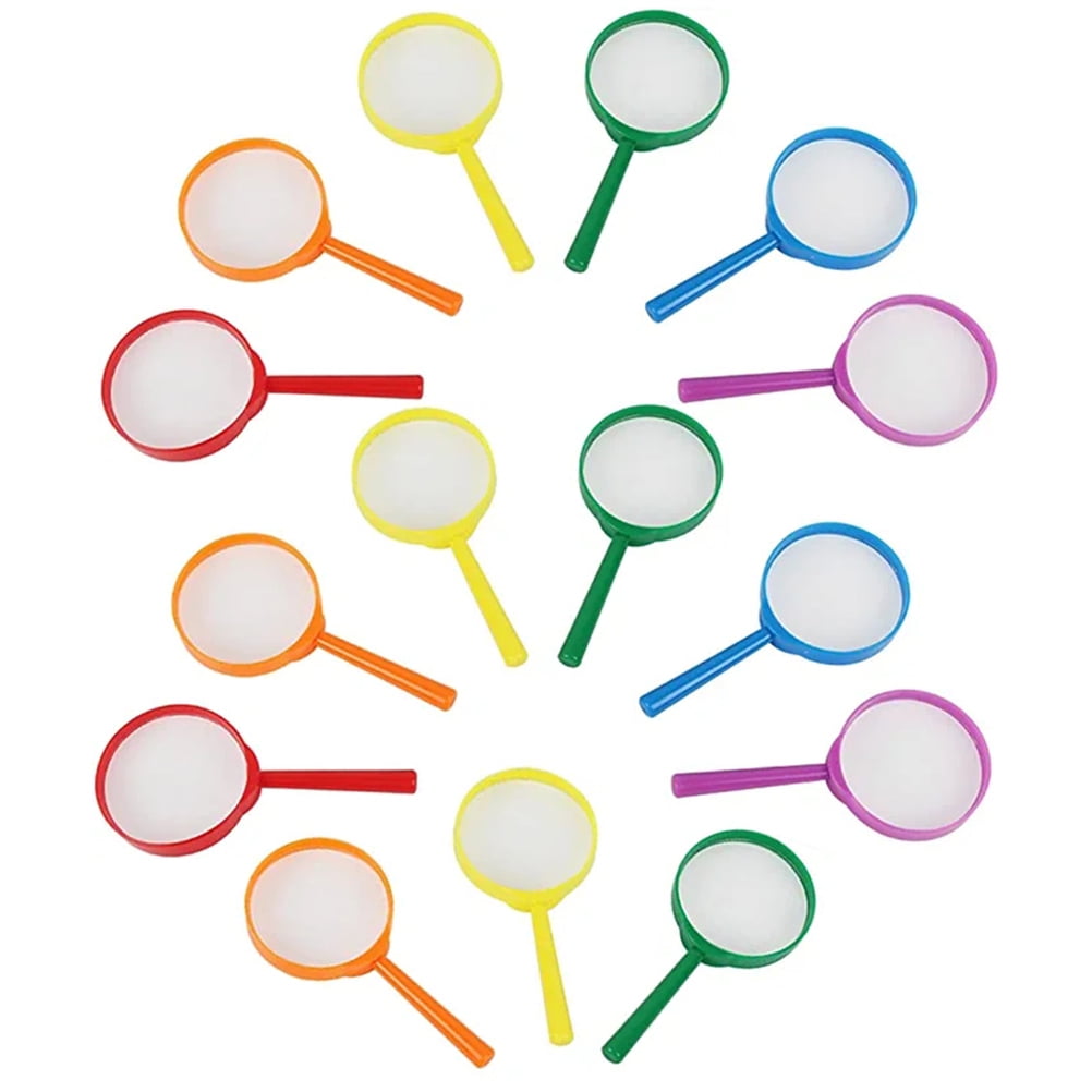 LULULION Kids Magnifying Glasses with Premium Plastic Material Assorted ...