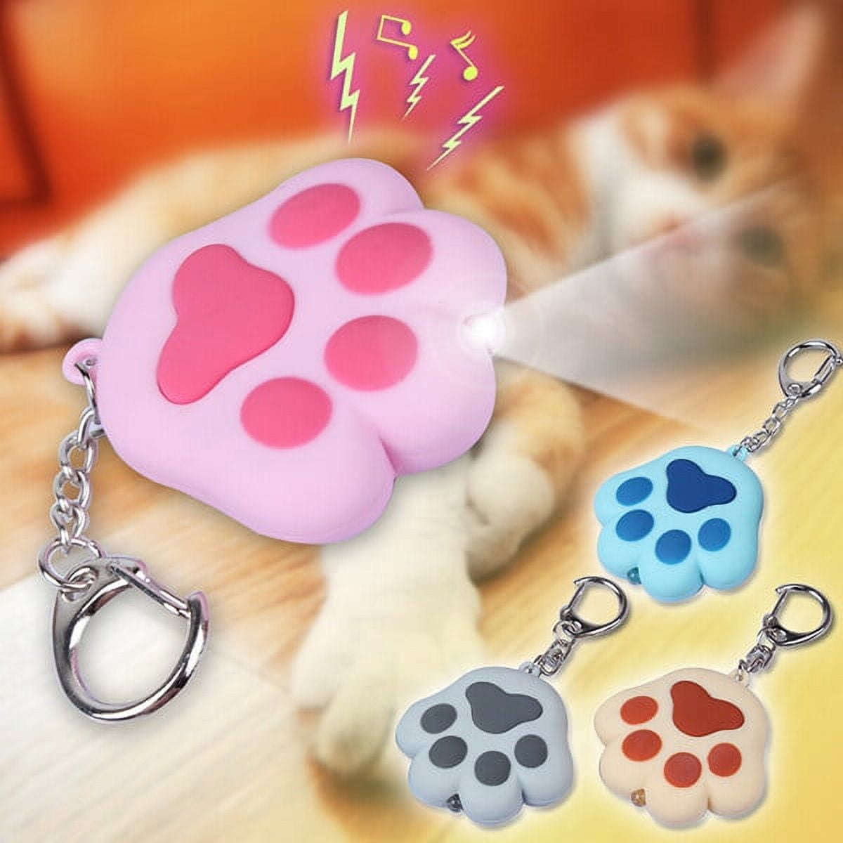 LULULION LED Light Sound Cat Claw Key Chain Set for Hanging Keys Light ...