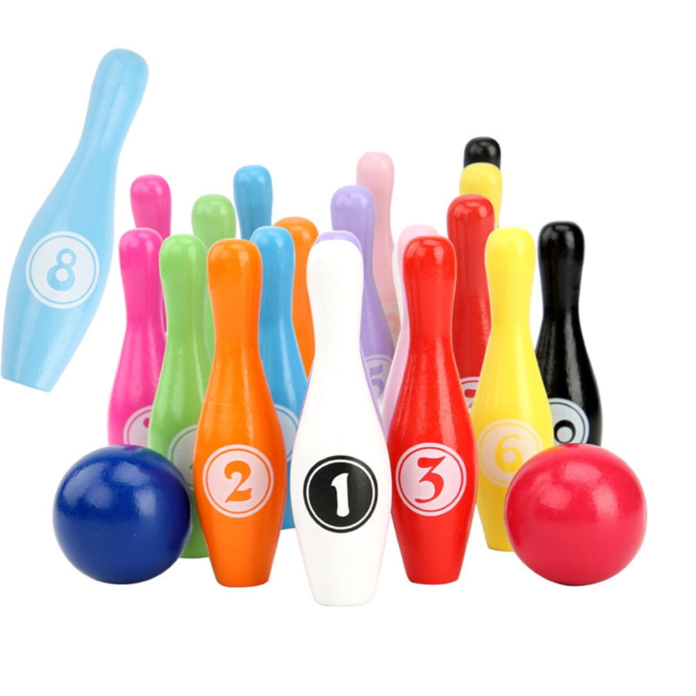 LULULION Mini Bowling Sets For Kids Bowling Set With Assorted Color ...
