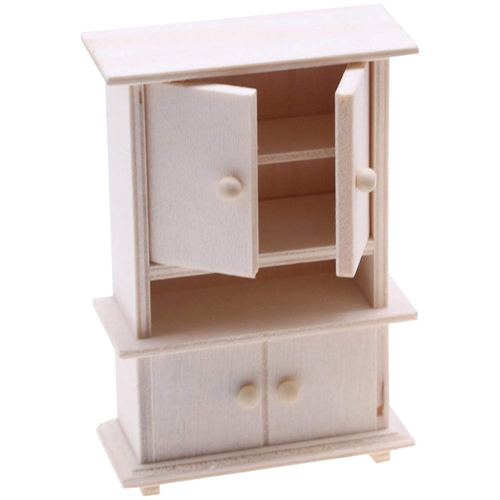 LULULION Mini Closet for Baby Clothes Miniature Closet Wood Beige 1 PCS ...