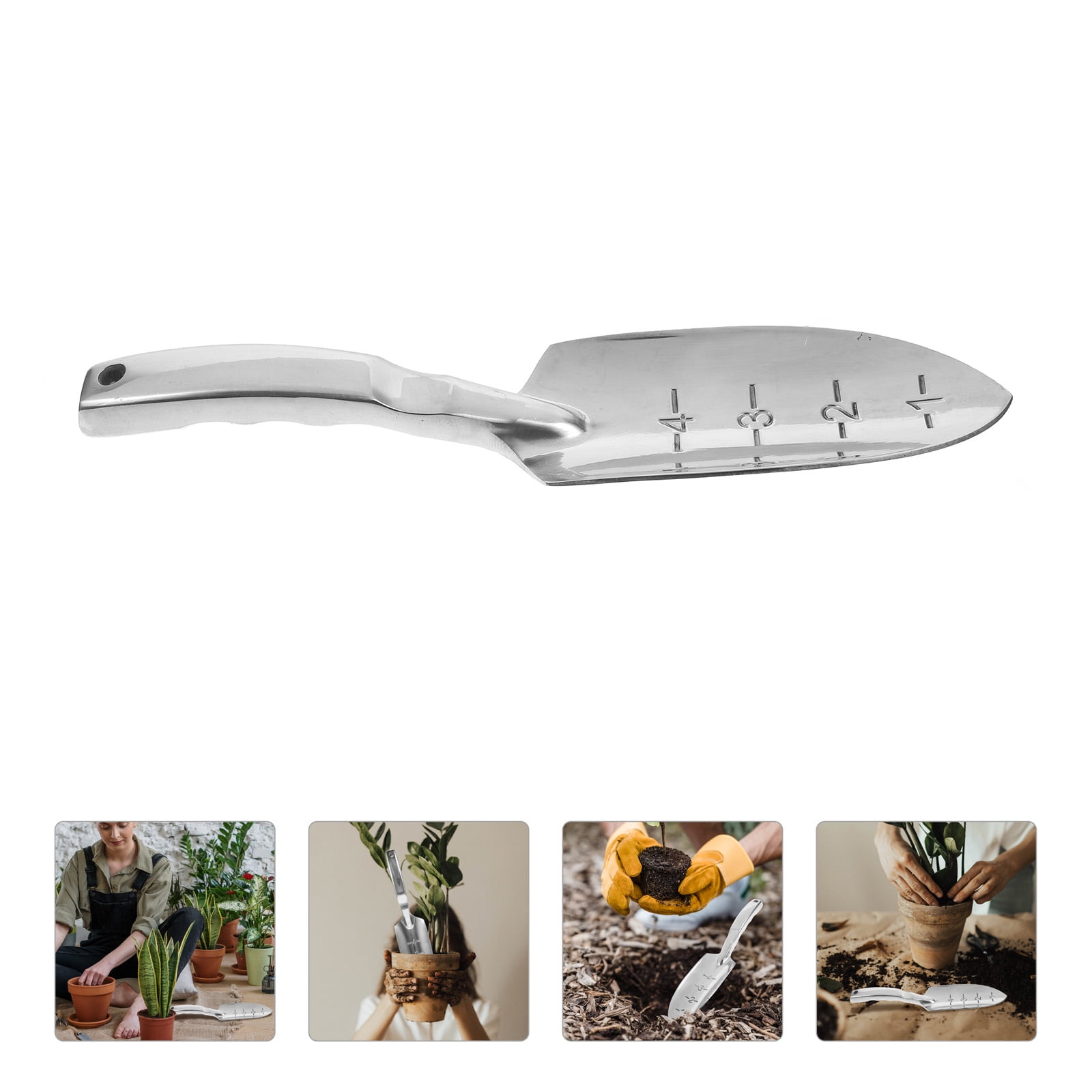 LULULION Multipurpose Small Garden Shovel with Metal Handle for ...