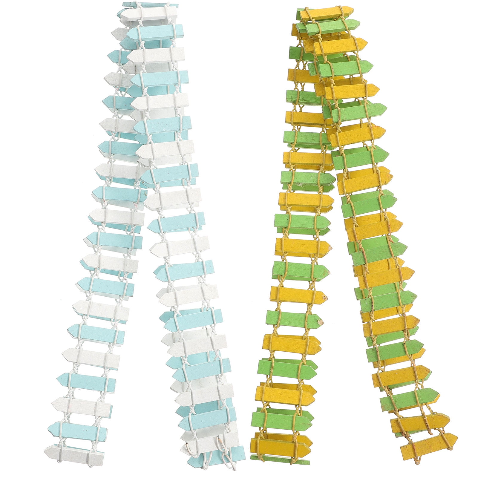LULULION Miniature Plastic Fence Model for Decor Assorted Color Small ...
