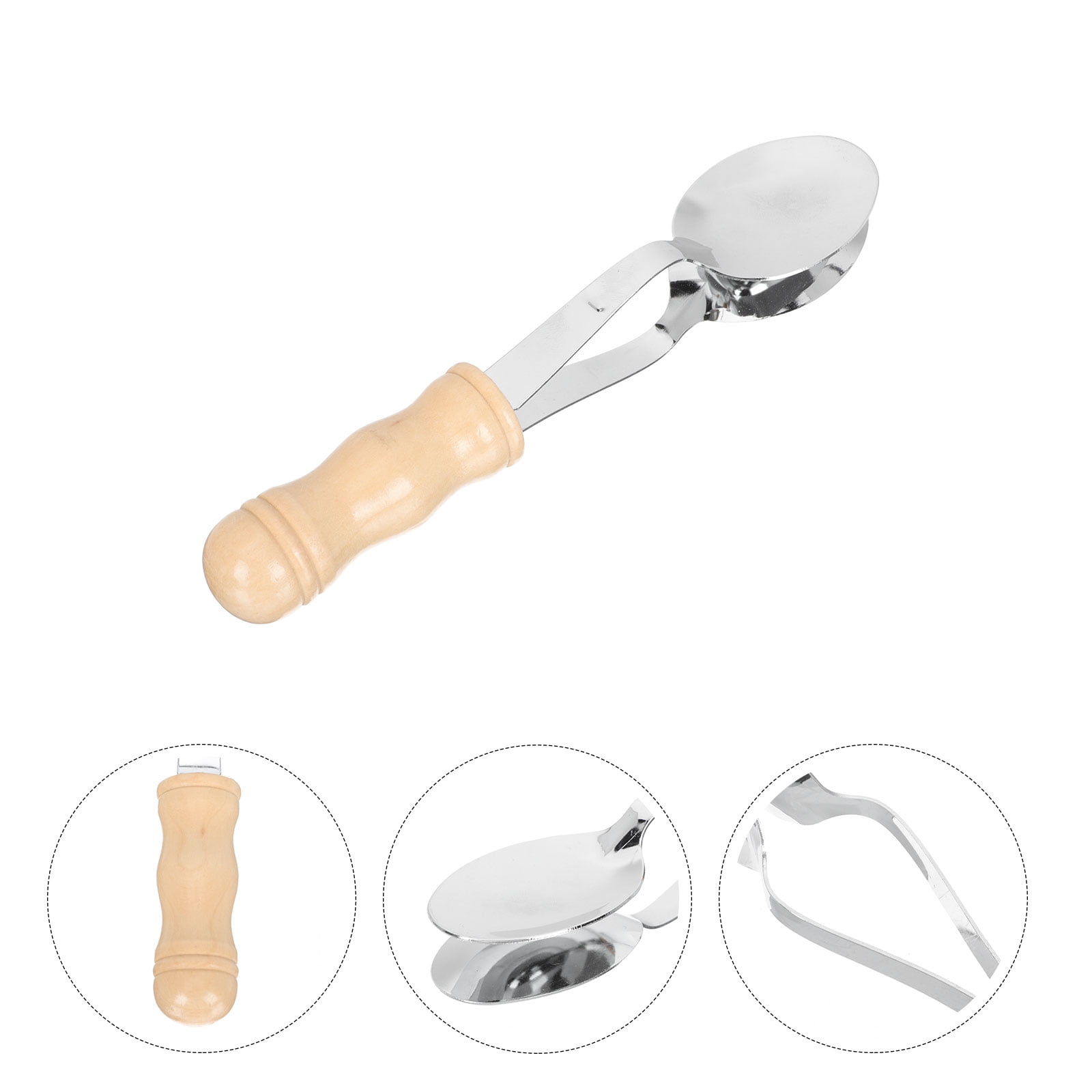 LULULION Toy Instruments Music Spoon Wood Color Stainless Steel 1Pack ...