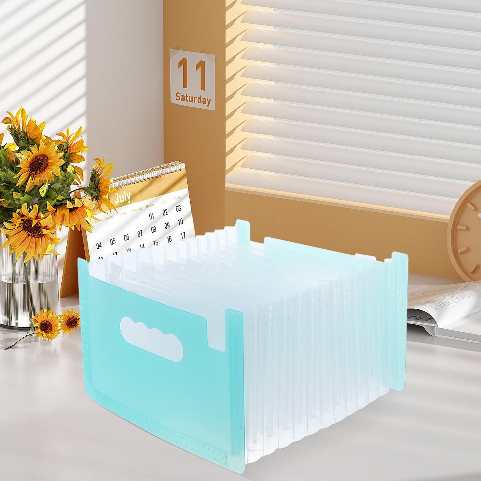 LULULION Multi Function Receipt Organizer Sky Blue PP Material for ...