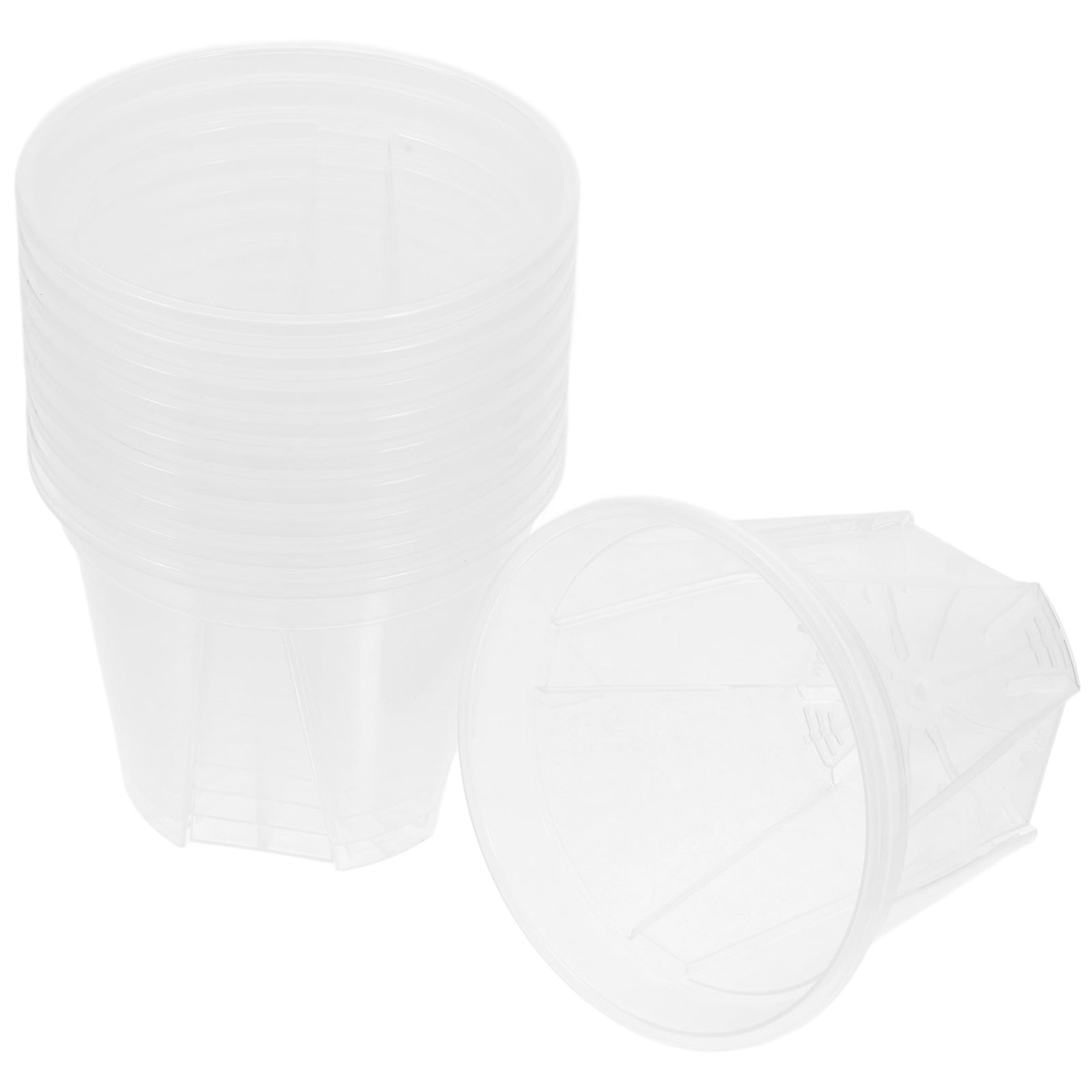 LULULION Transparent Orchid Planter Pot for Planting with Drainage 10cm ...