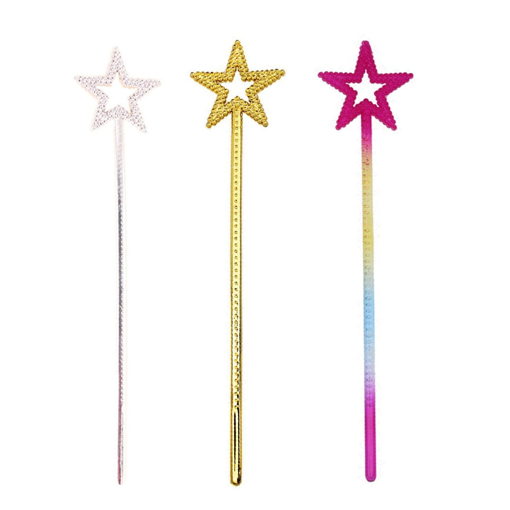 LULULION Plastic Party Wands with Sparkling Beads for Kids Birthday and ...