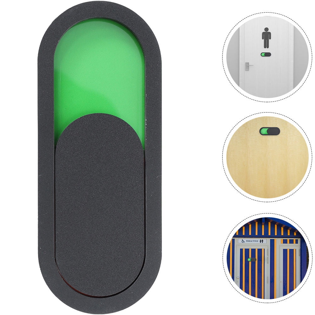 LULULION Privacy Sign Door Indicator Signs Black Acrylic Privacy ...