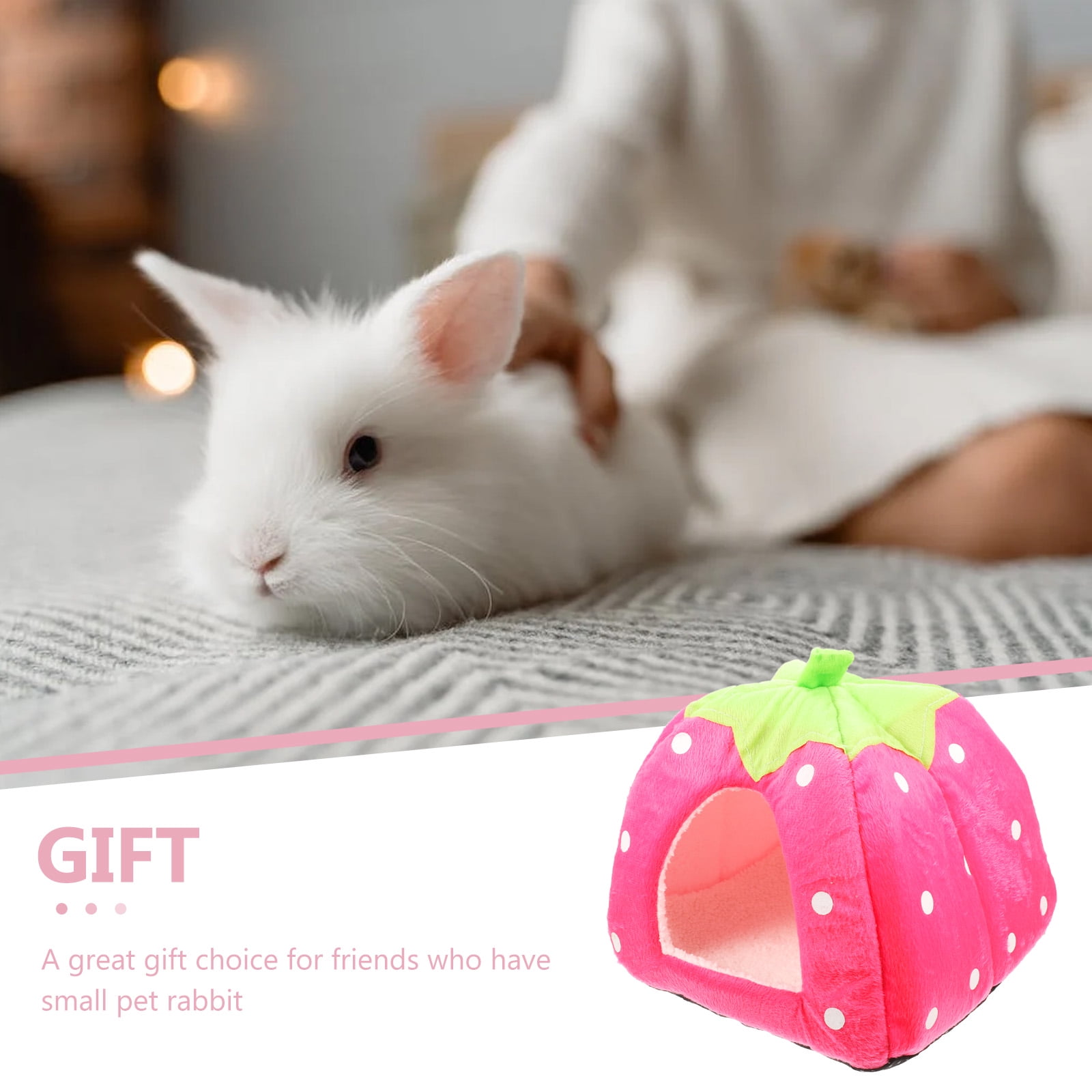 LULULION Rabbit House Wear Pet Hideout Adorable Cloth Tent For Hamsters ...
