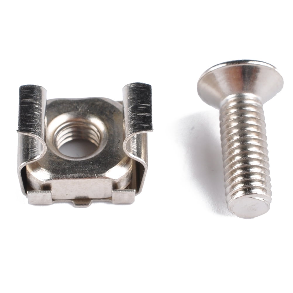 LULULION Rack Mount Cage Nut Kit with Screws and Washers for Server ...