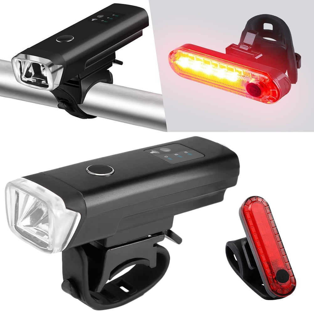 LULULION Rechargeable Bike Front Light Set with 350 Lumens USB Charging ...