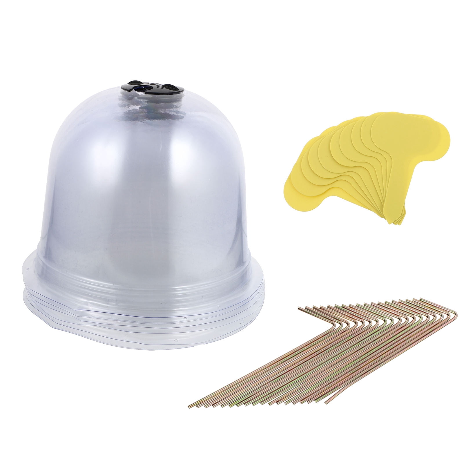 LULULION 1Set Garden Dome Clear Plastic Plant Cloches with Ventilation ...