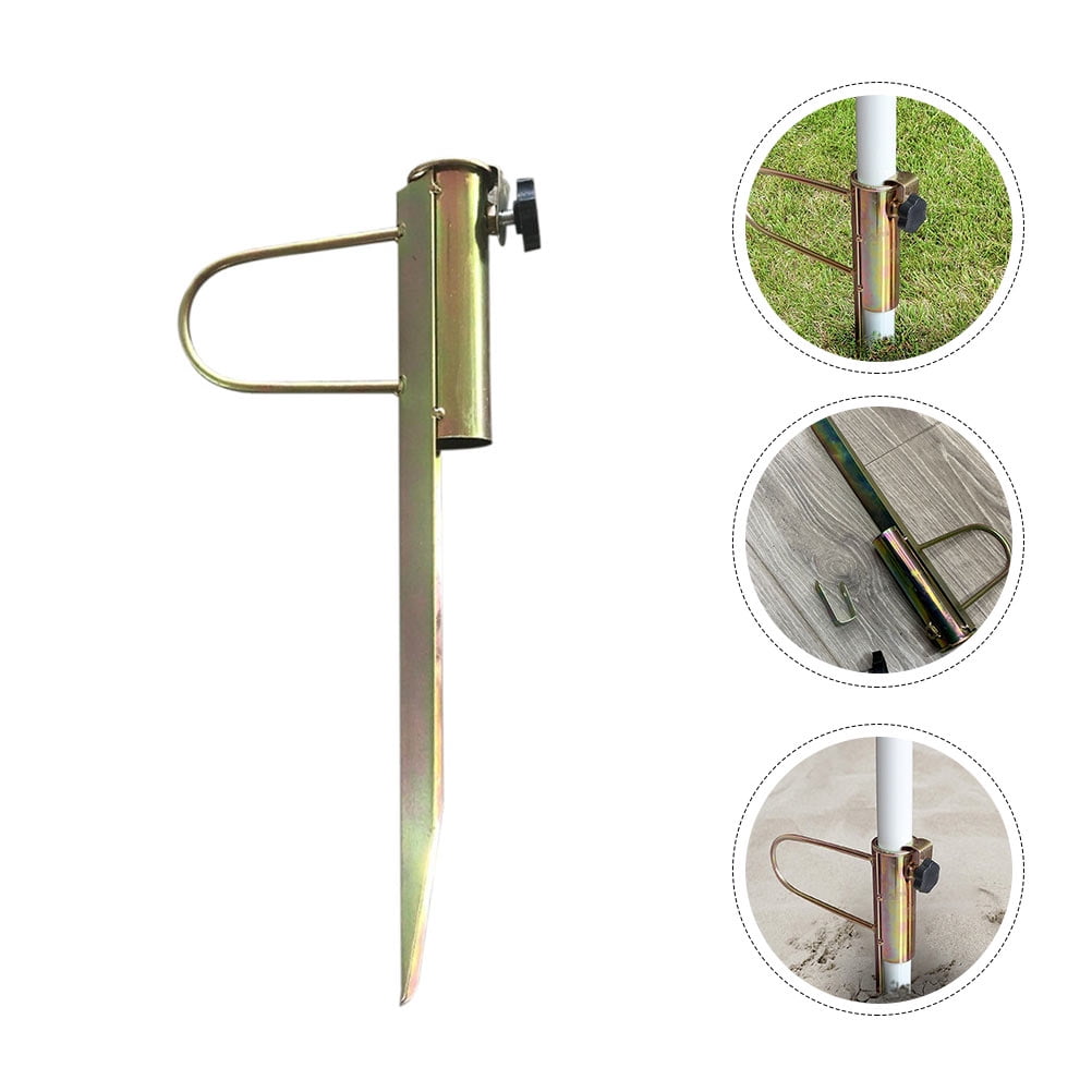 LULULION 1Pc Outdoor Umbrella Anchor Beach Sand Grabber Sturdy Steel ...