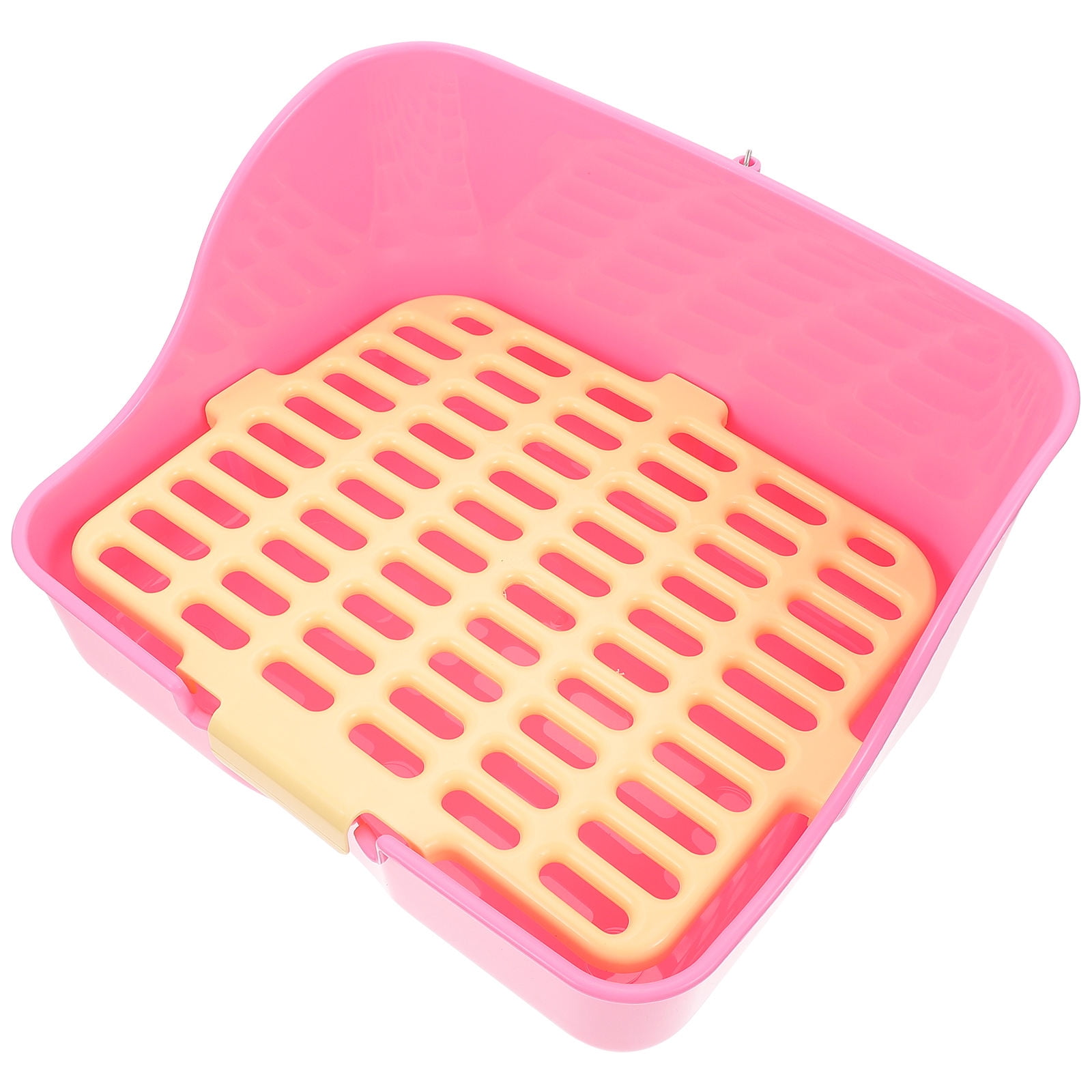 LULULION Square Plastic Litter Box for Small Animal Owners 1Pack ...