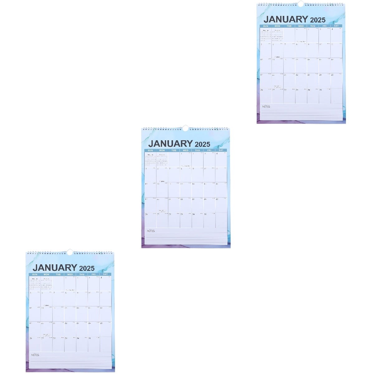 LULULION Wall Calendar,3Pcs Wall Calendar 2024-2025 Hanging Calendar ...