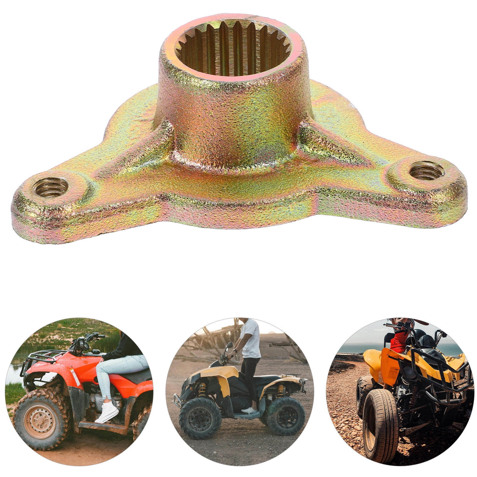 LULULION ATV Rear Wheel Hub Metal Golden 1Set - Walmart.com