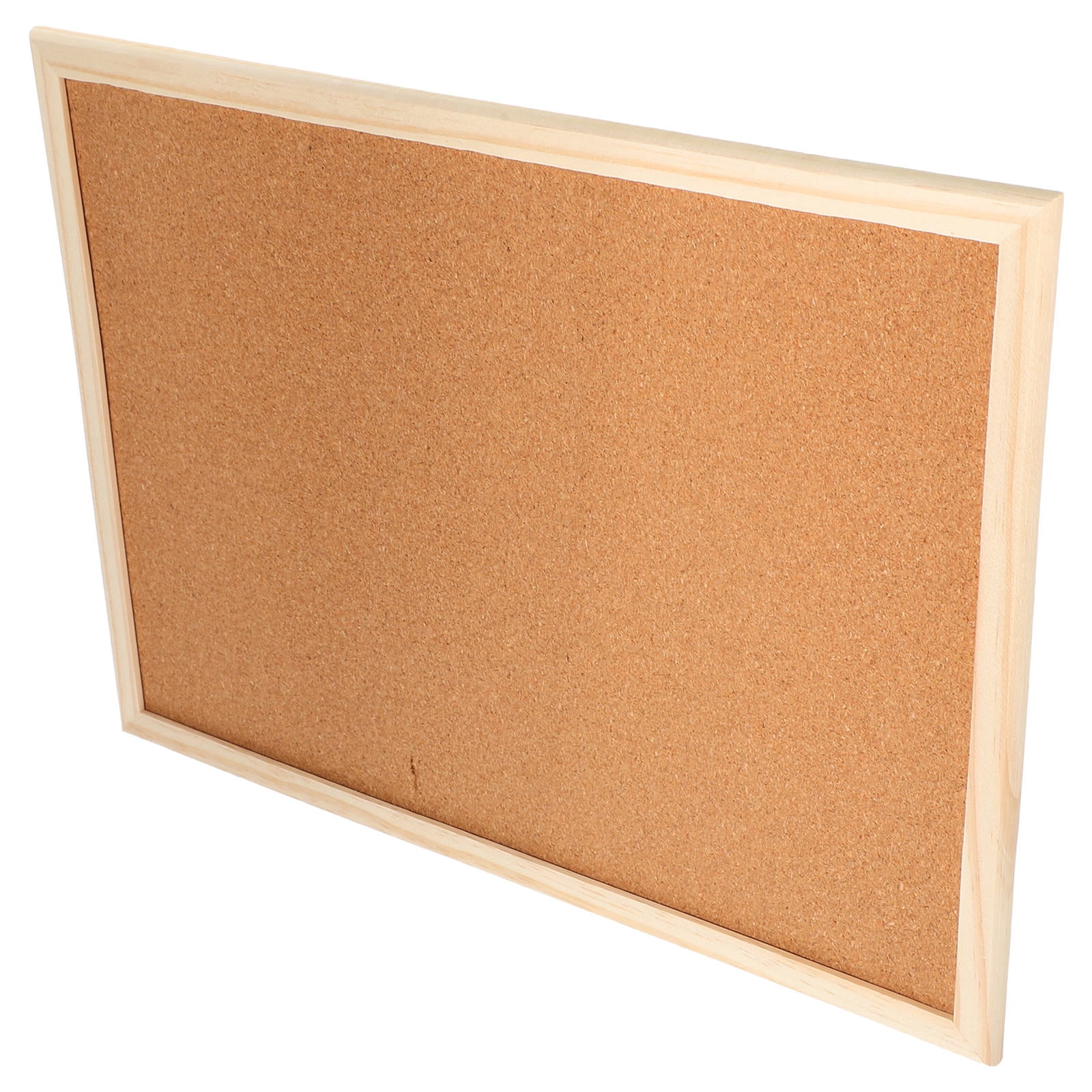 LULULION 1Set Khaki Cork Board Display Bulletin Board with Sturdy Wood ...