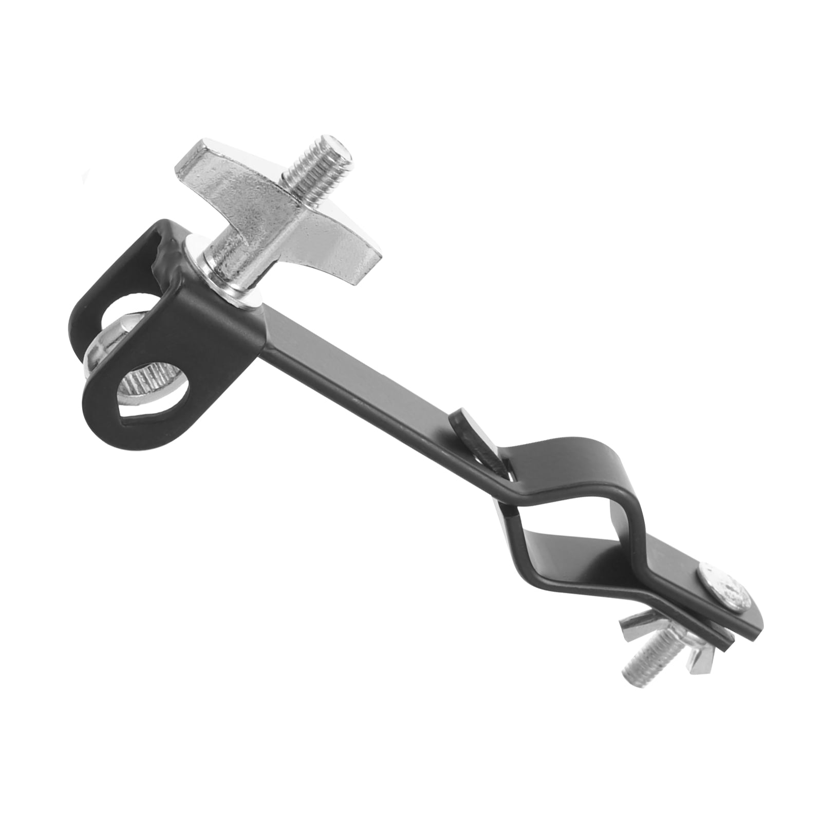 LULULION Black Metal Cowbell Mounting Clamp with Adjustable Ratchet ...