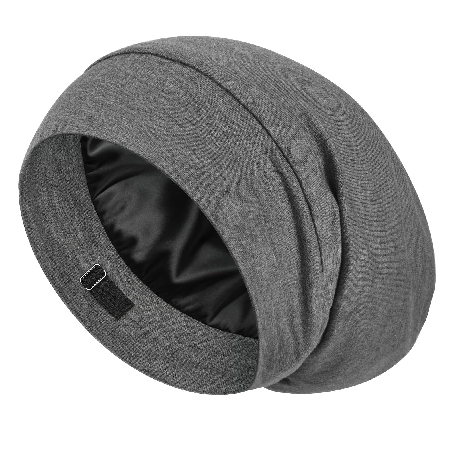 LULUSILK Mulberry Silk Lined Sleep Cap, No More Frizzy Tangled Hair ...