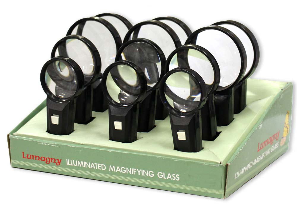 LUMAGNY 12 Pc Illuminated Magnifier Set | Black Frame | Variety Lens ...