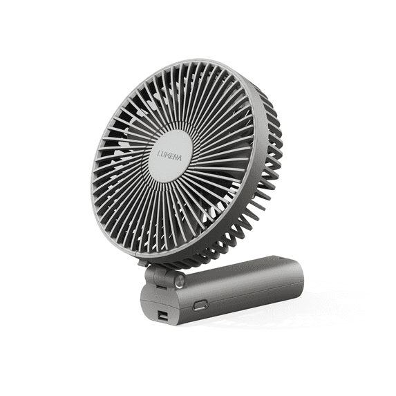 LUMENA Fan Pro Max Foldable Handheld Fan with Cradle (Gray) | USB ...