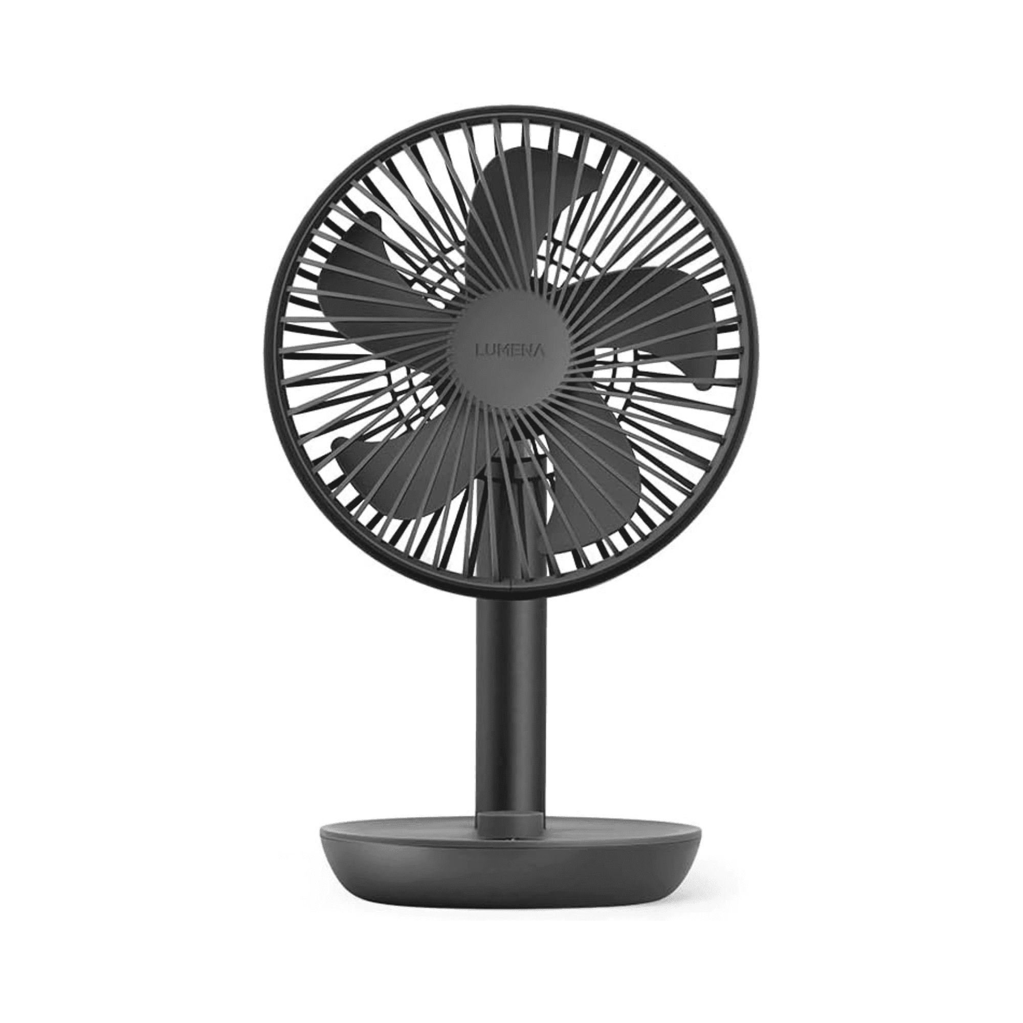 LUMENA Fan Stand 3Z Portable Oscillating Desk Fan (Midnight Gray)| 4 ...