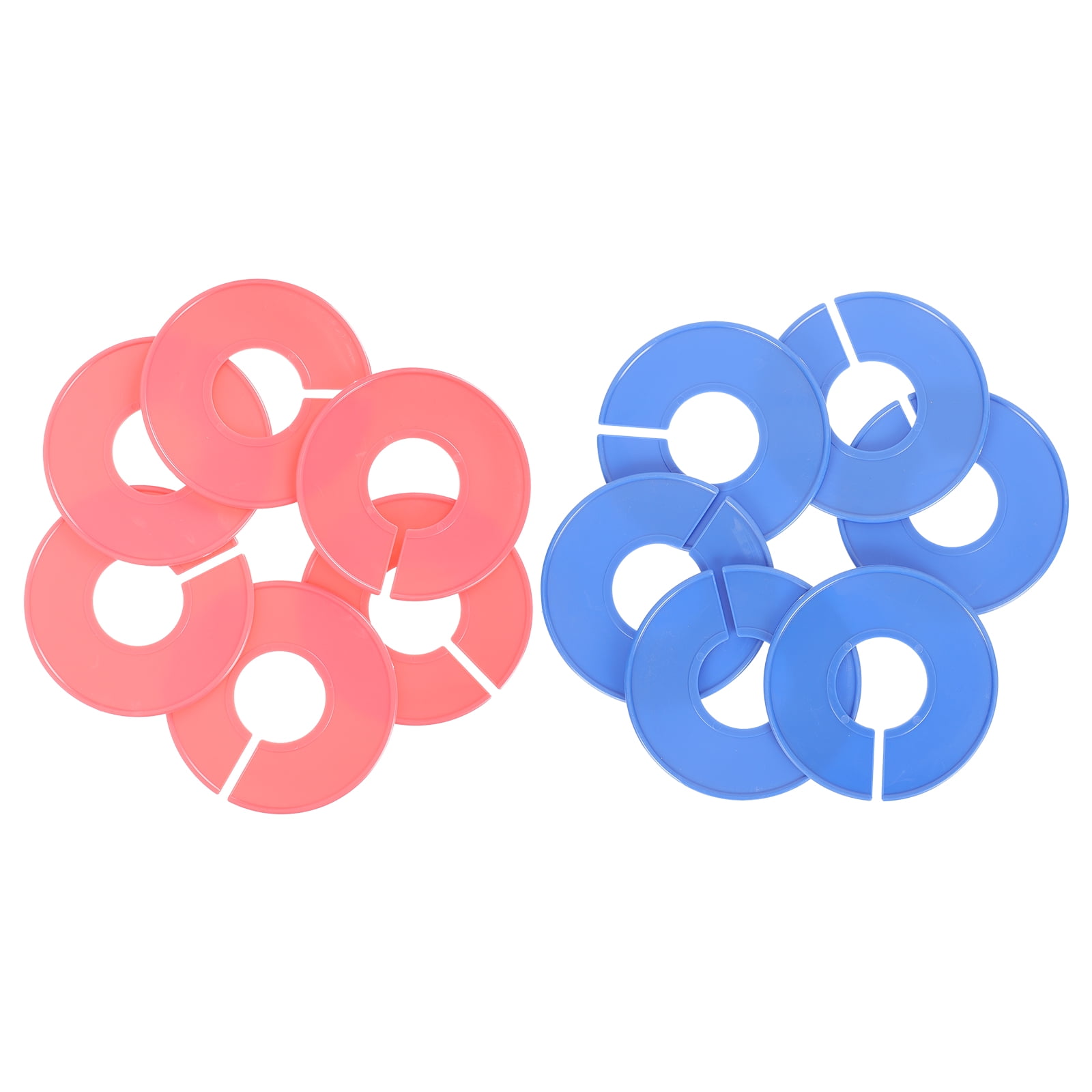 LUMICHY 12PCS Multicolor Clothing Rack Dividers Blank Round Hangers ...