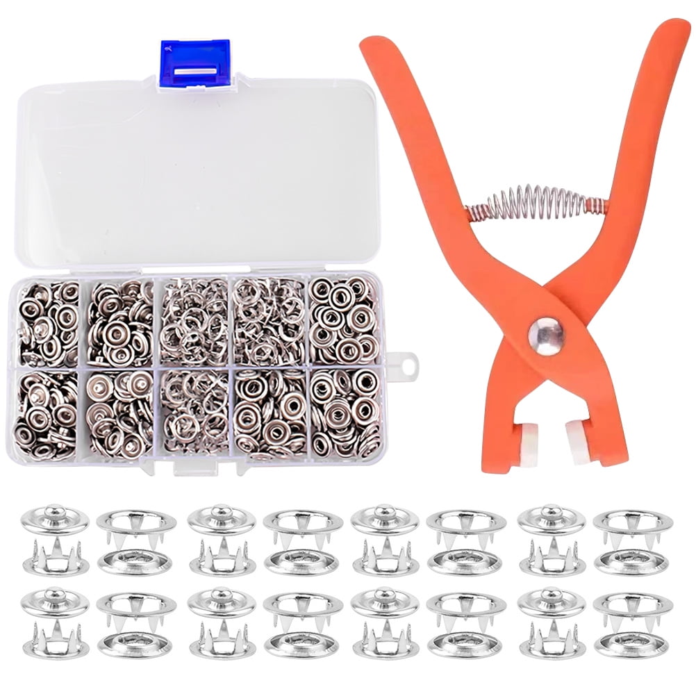 LUMICHY Five Claw Button Installation Button Kit Grip Prong Snaps ...