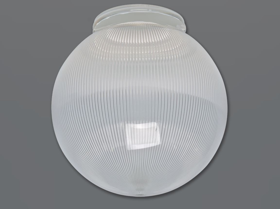 LUMINANCE 6" CLEAR RIBBED ACRYLIC GLOBE 3-1/4" FITTER - Walmart.com