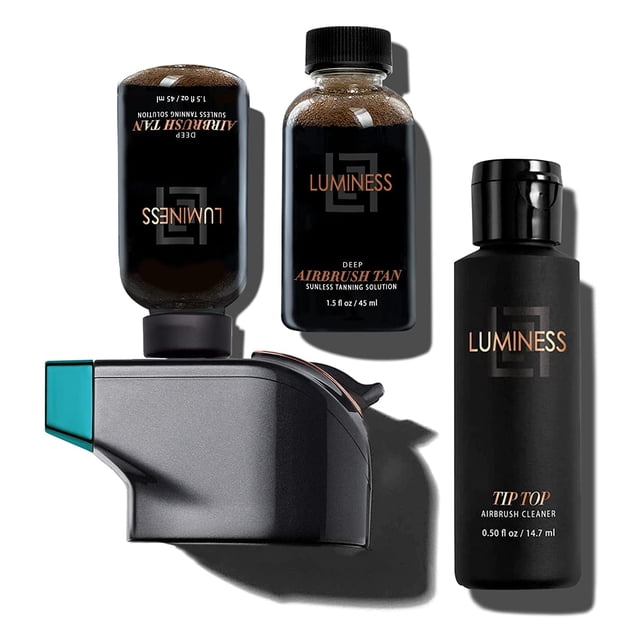 LUMINESS BREEZE AIRBRUSH TANNING SOLUTION UPGRADE KIT, Deep Tan – Self ...