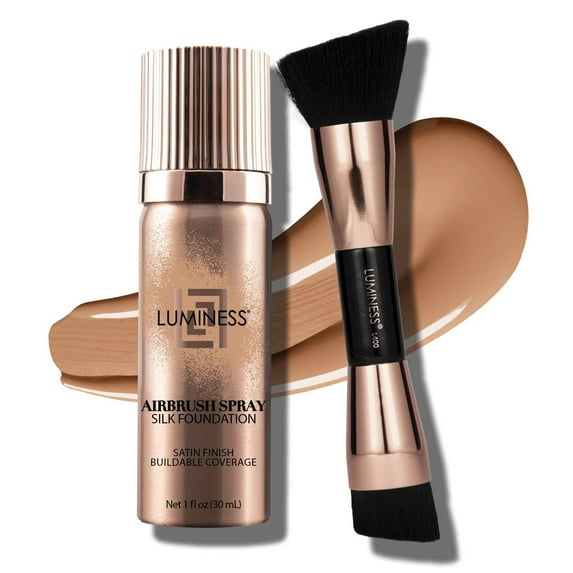 LUMINESS Silk Airbrush Spray Foundation 2-PC Kit - Foundation & Dual ...