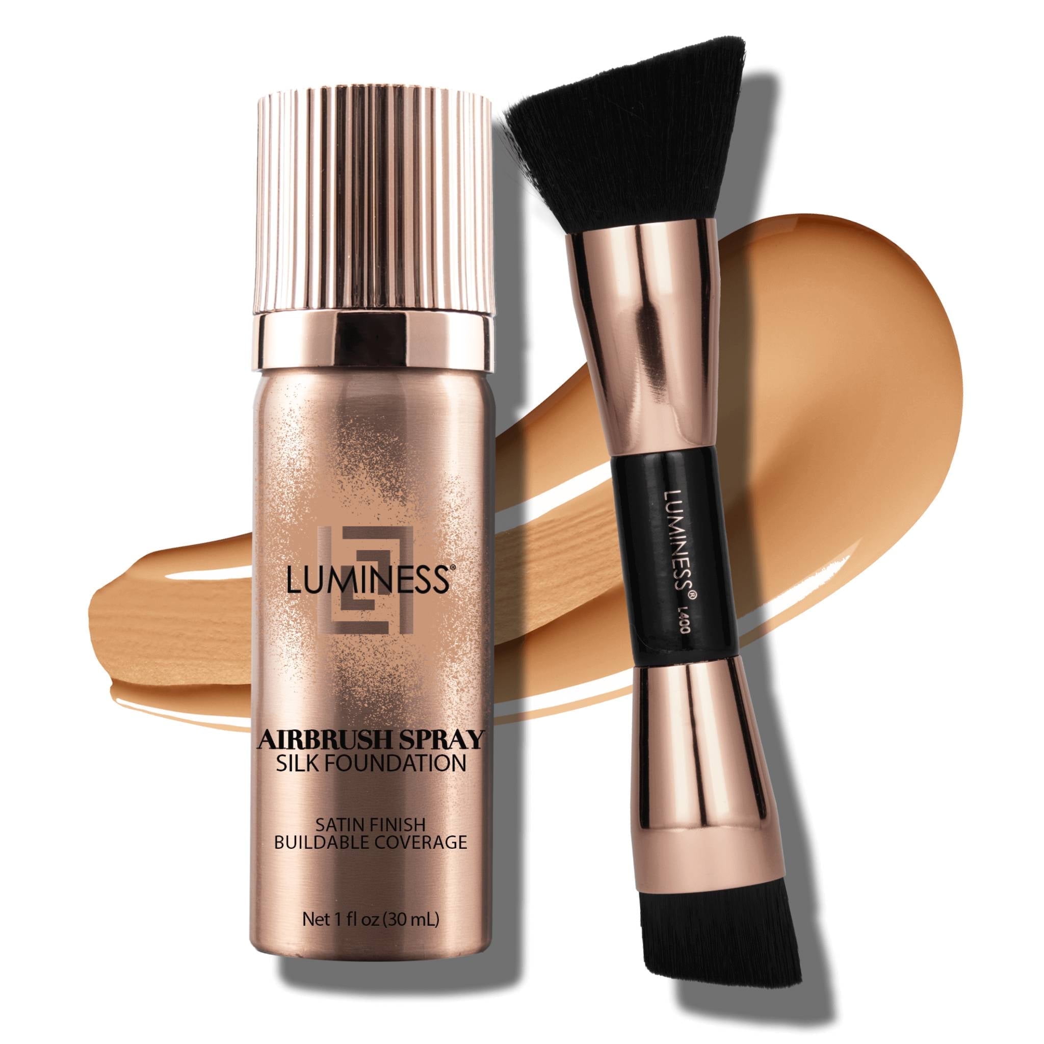 LUMINESS Silk Airbrush Spray Foundation 2PC Kit - Foundation & Dual ...