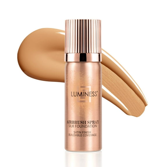 LUMINESS Silk Airbrush Spray Foundation - Full Coverage Foundation ...