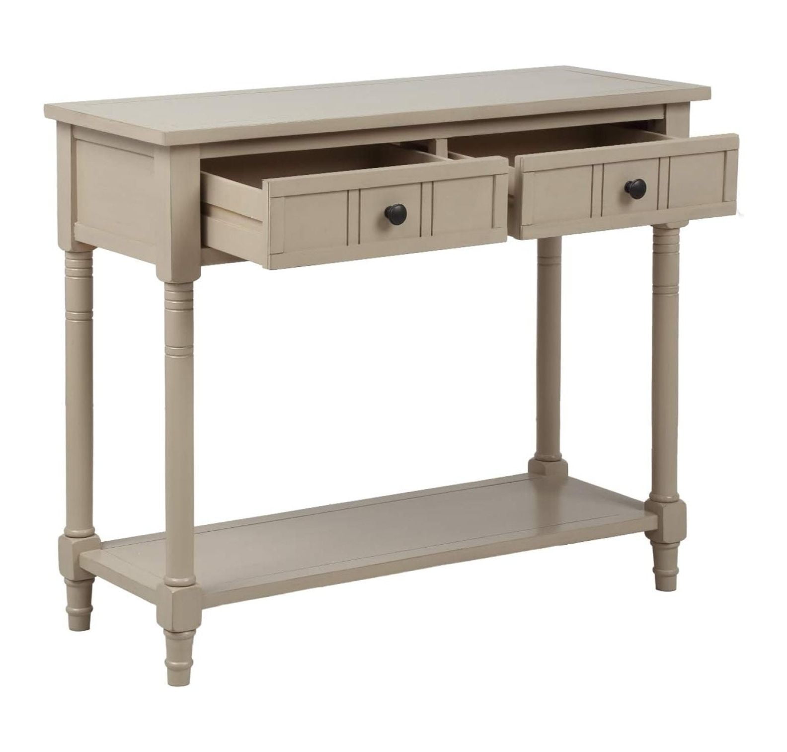 LUMISOL Accent Console Table with 2 Drawers and Bottom Shelf for Living Room, 35.43" Entryway ...
