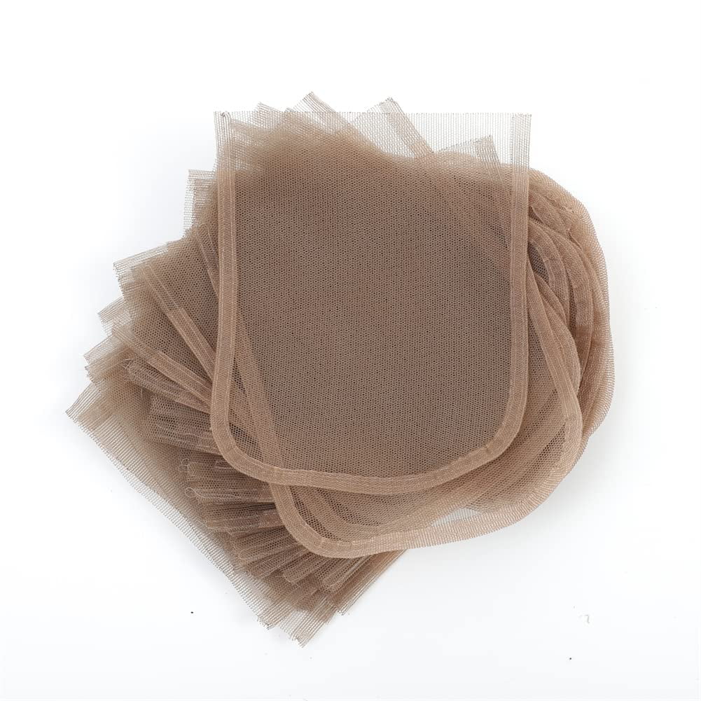 LUMORUI 5x5 Brown Swiss Lace Net Base Hair Wig Nets 5Pcs/lot Top Lace ...