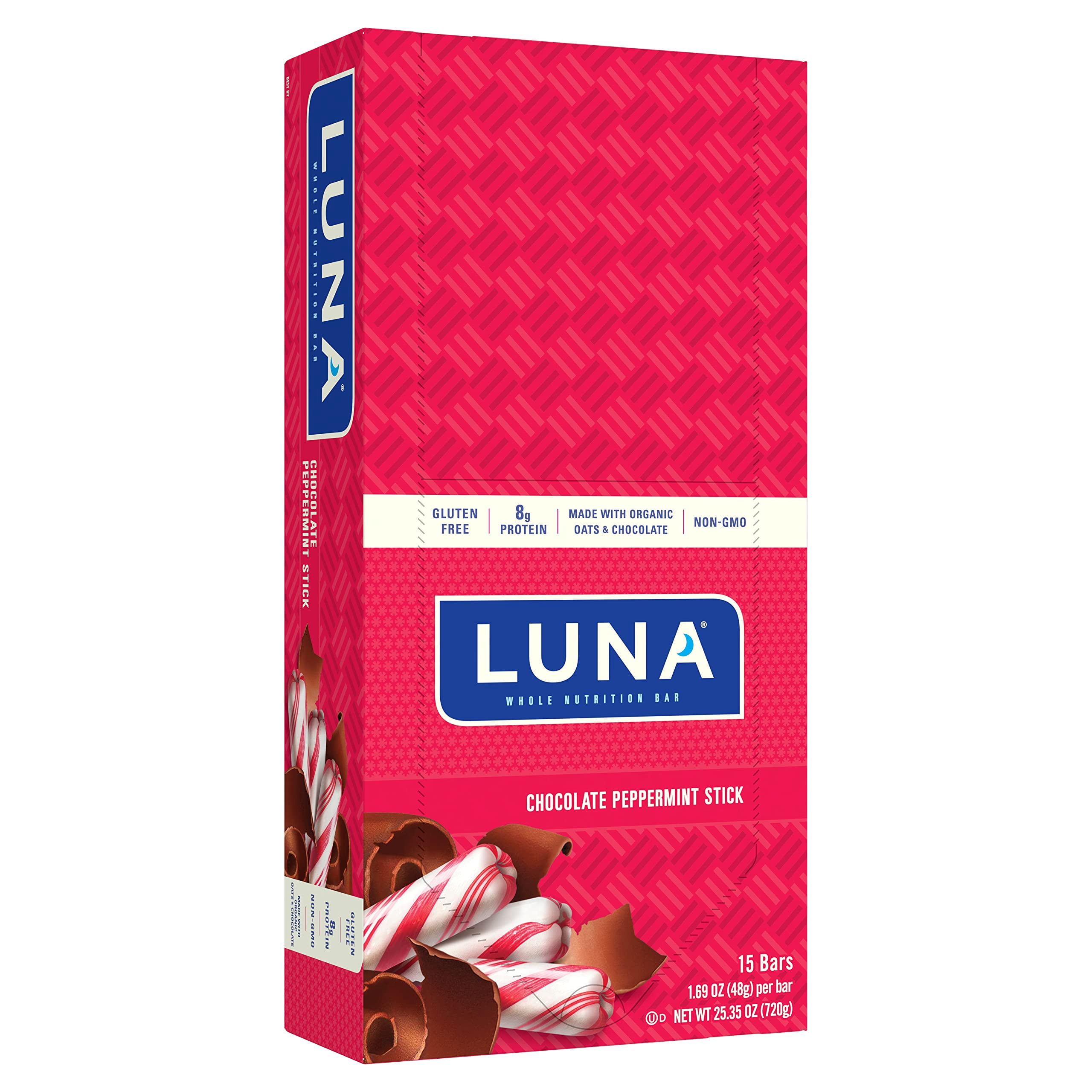LUNA BAR - Gluten CCF19 Free Snack Bars - Chocolate Peppermint Stick ...