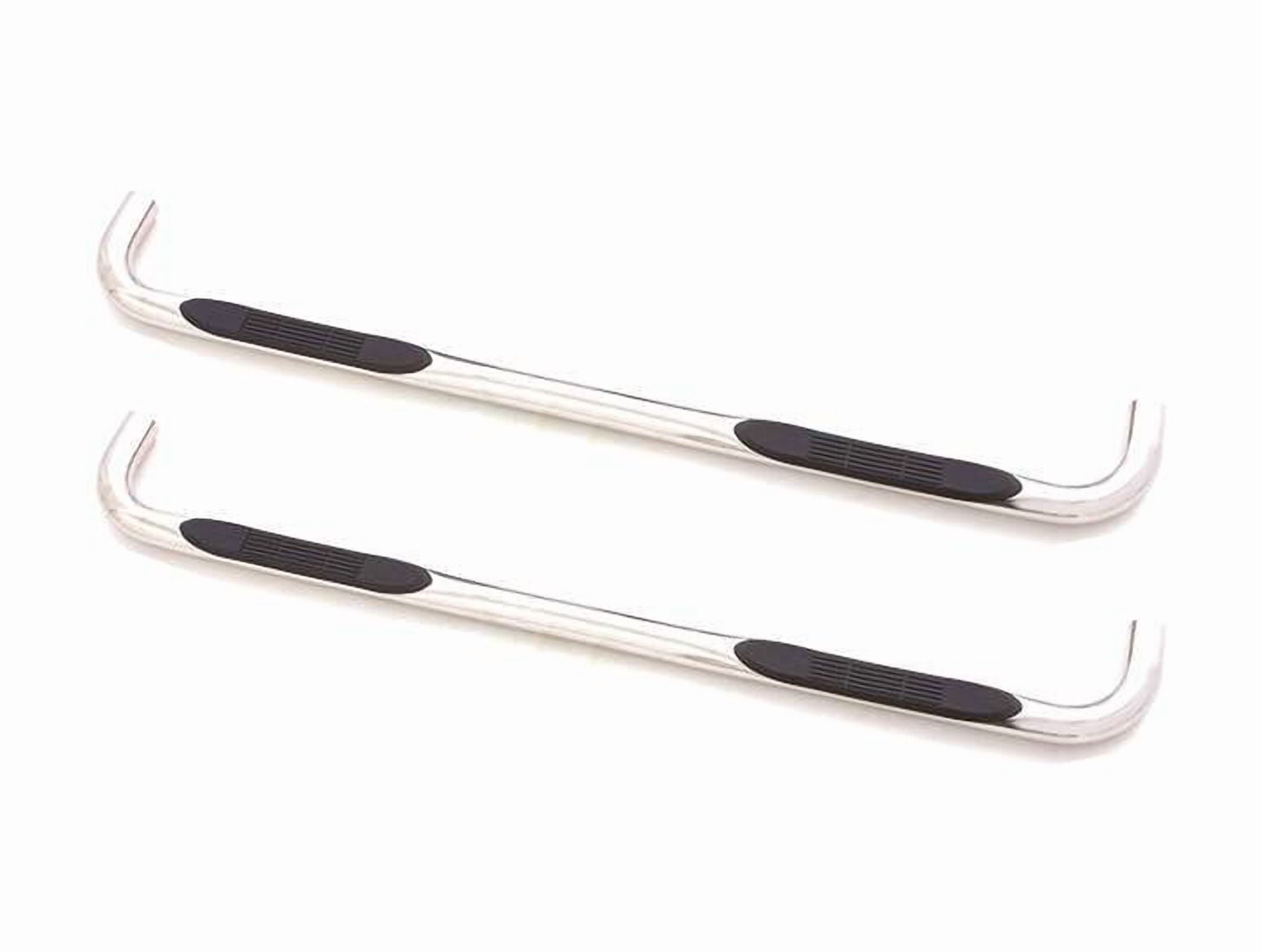 LUND 3 Inch Round Bent Tube Steps, Cab Length (Stainless Steel ...
