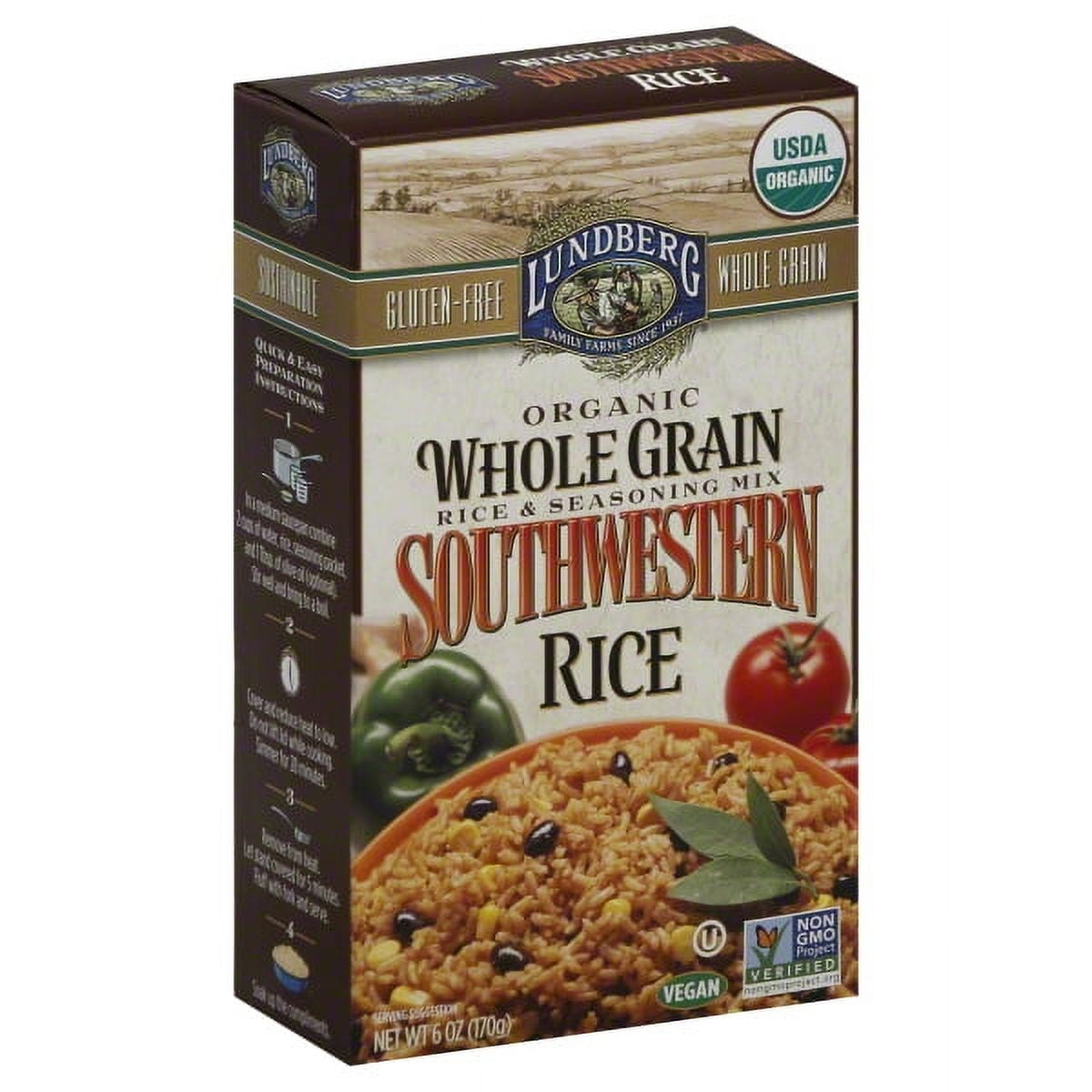 Lundberg Organic Whole Grain Southwestern Rice 6 oz - Vegan - Walmart.com