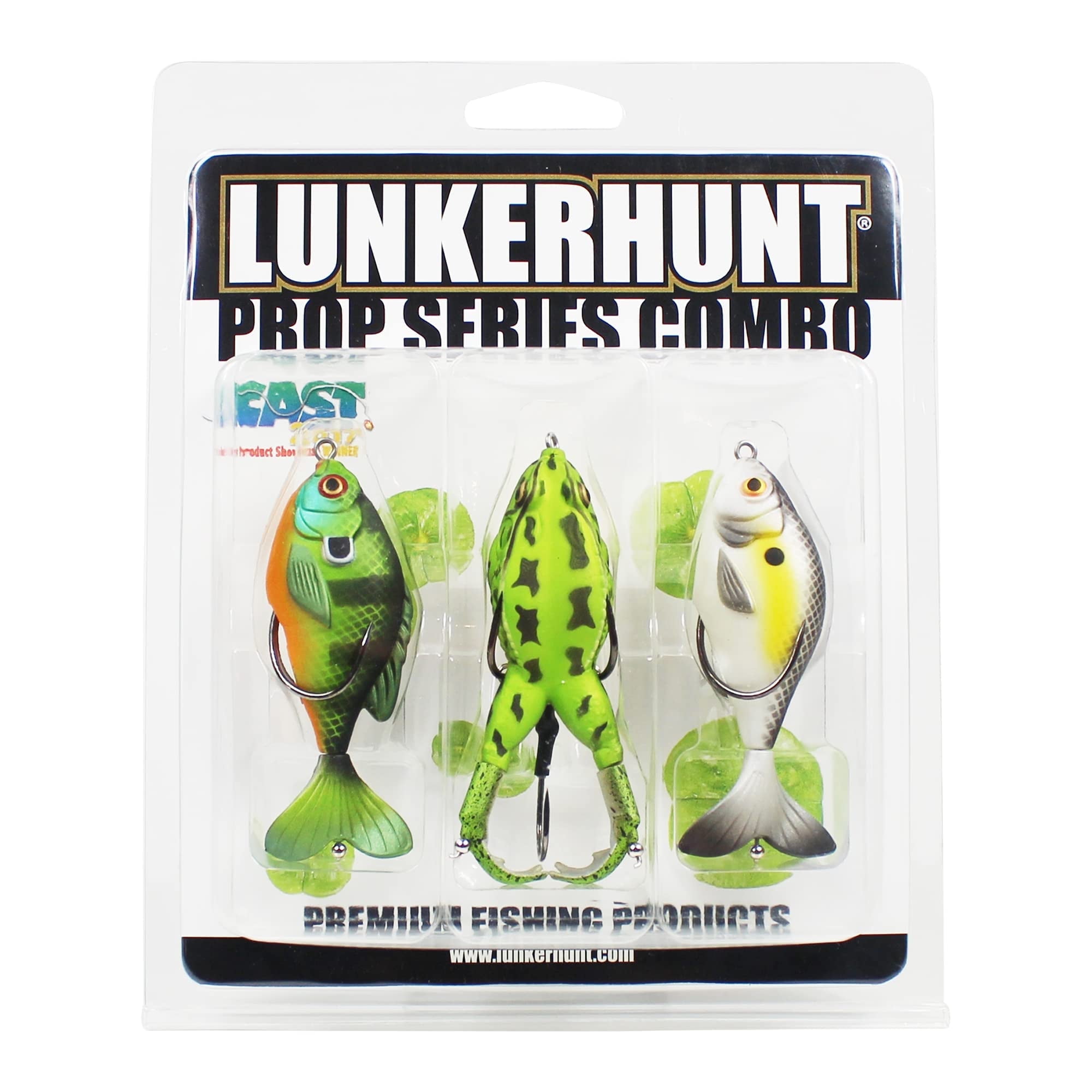 LUNKERHUNT Bass Fishing Lures Kit (3-Pack) - 2 Prop Fish Lures and 1 ...