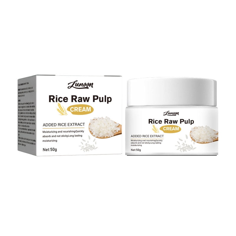 LUNOON Rice Cream for Face, Rice Raw Pulp Face Cream, Rice Cream ...