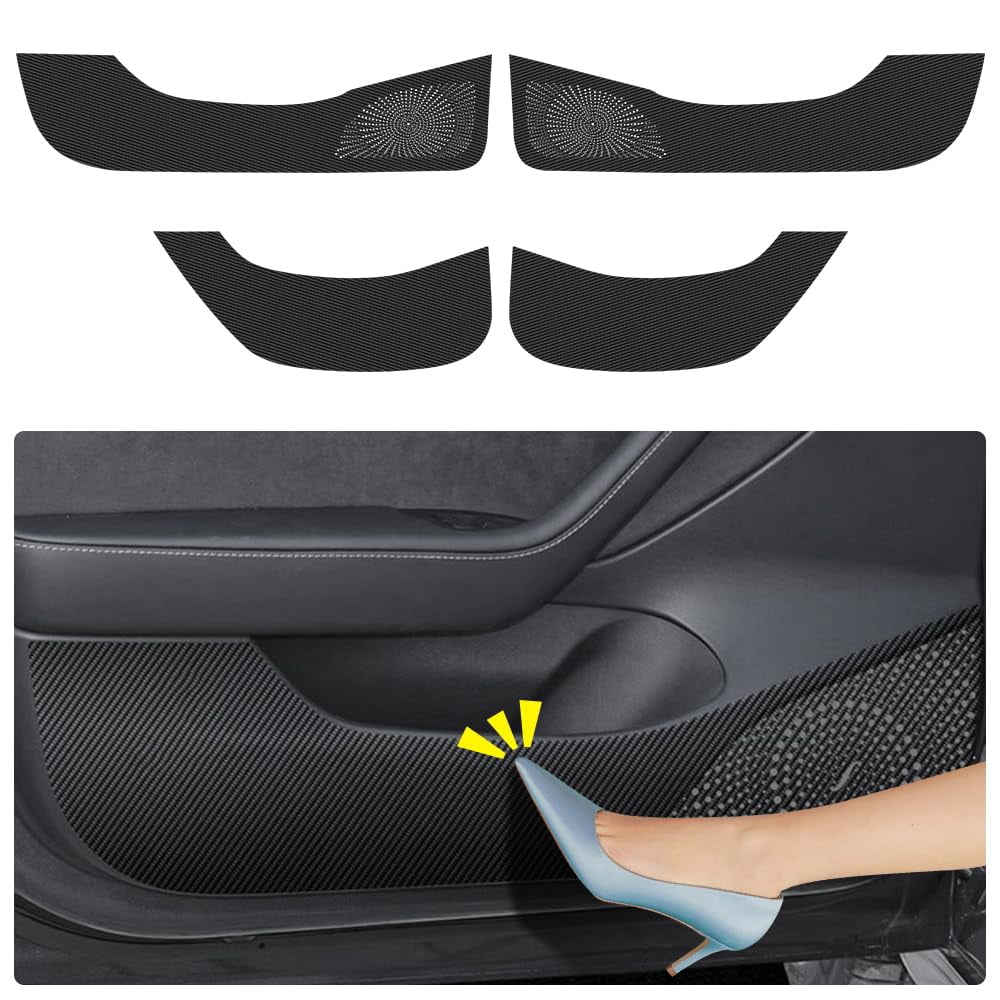 LUNQIN Car Door Anti Kick Pad for Tesla 3 2017 2018 2019 2020 2021 2022 ...