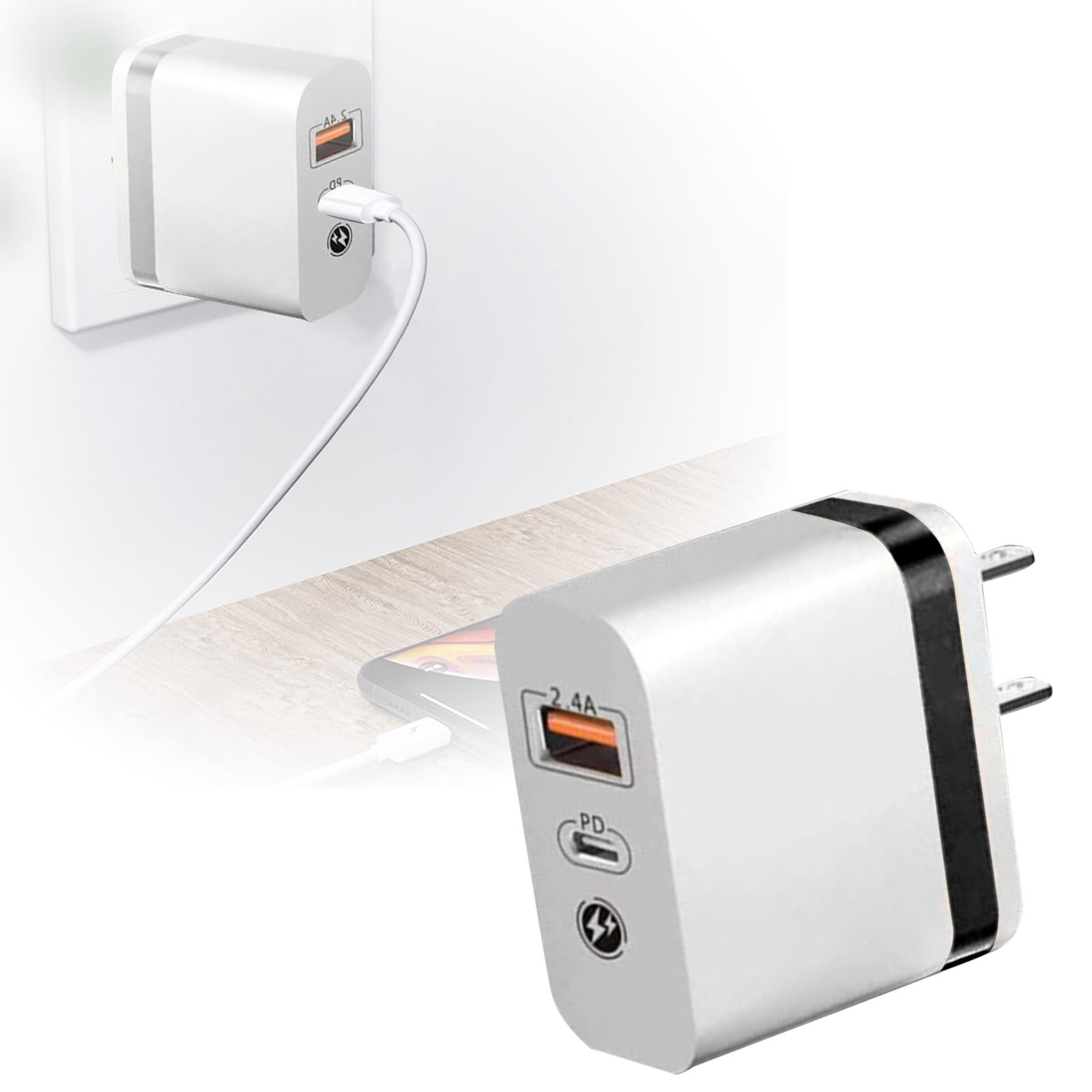 LUODU Charger US International Block Cube Plug for and Port USB Travel ...