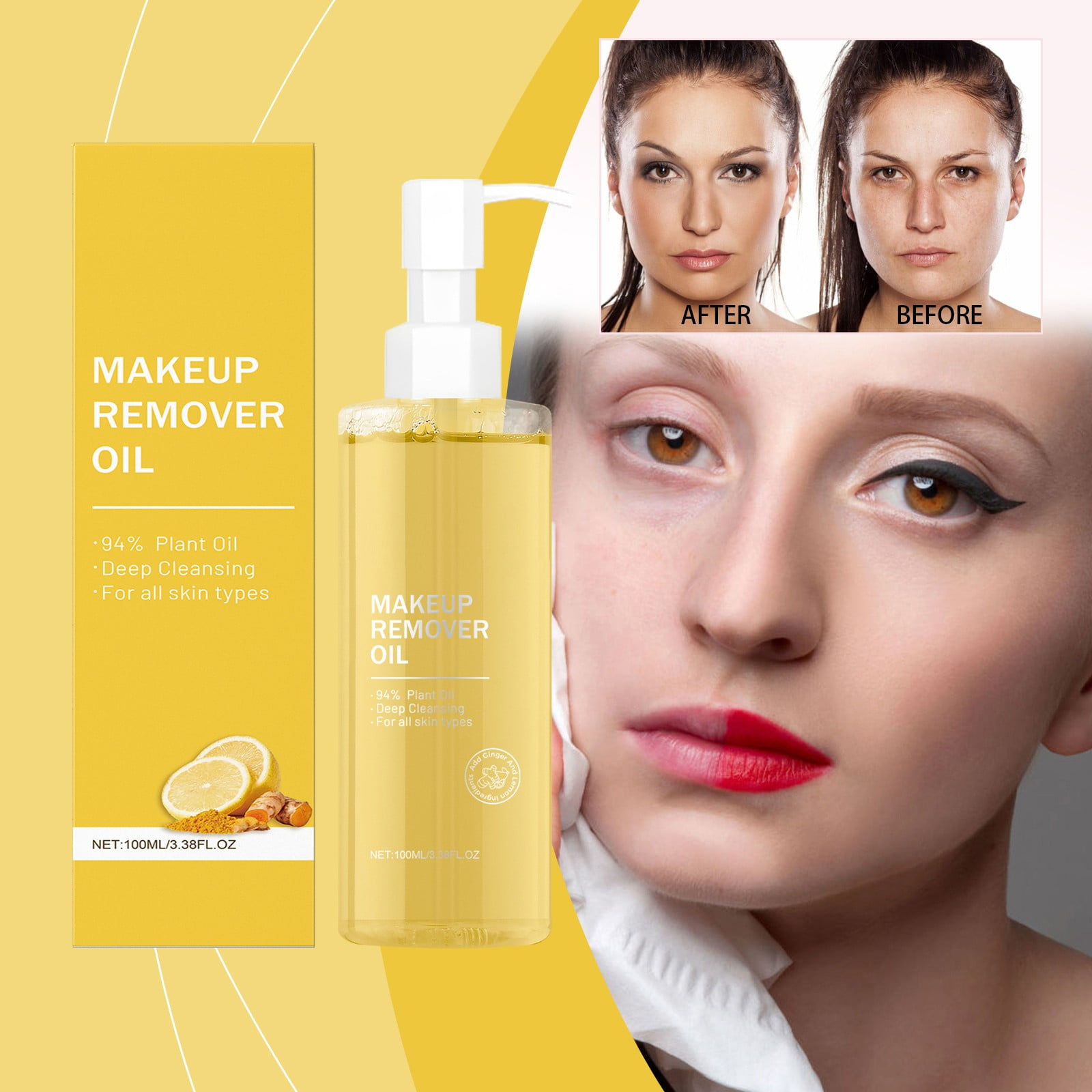 LUODU Deep Cleansing Skin Makeup Remover Oil Gently Unveil Your Natural ...