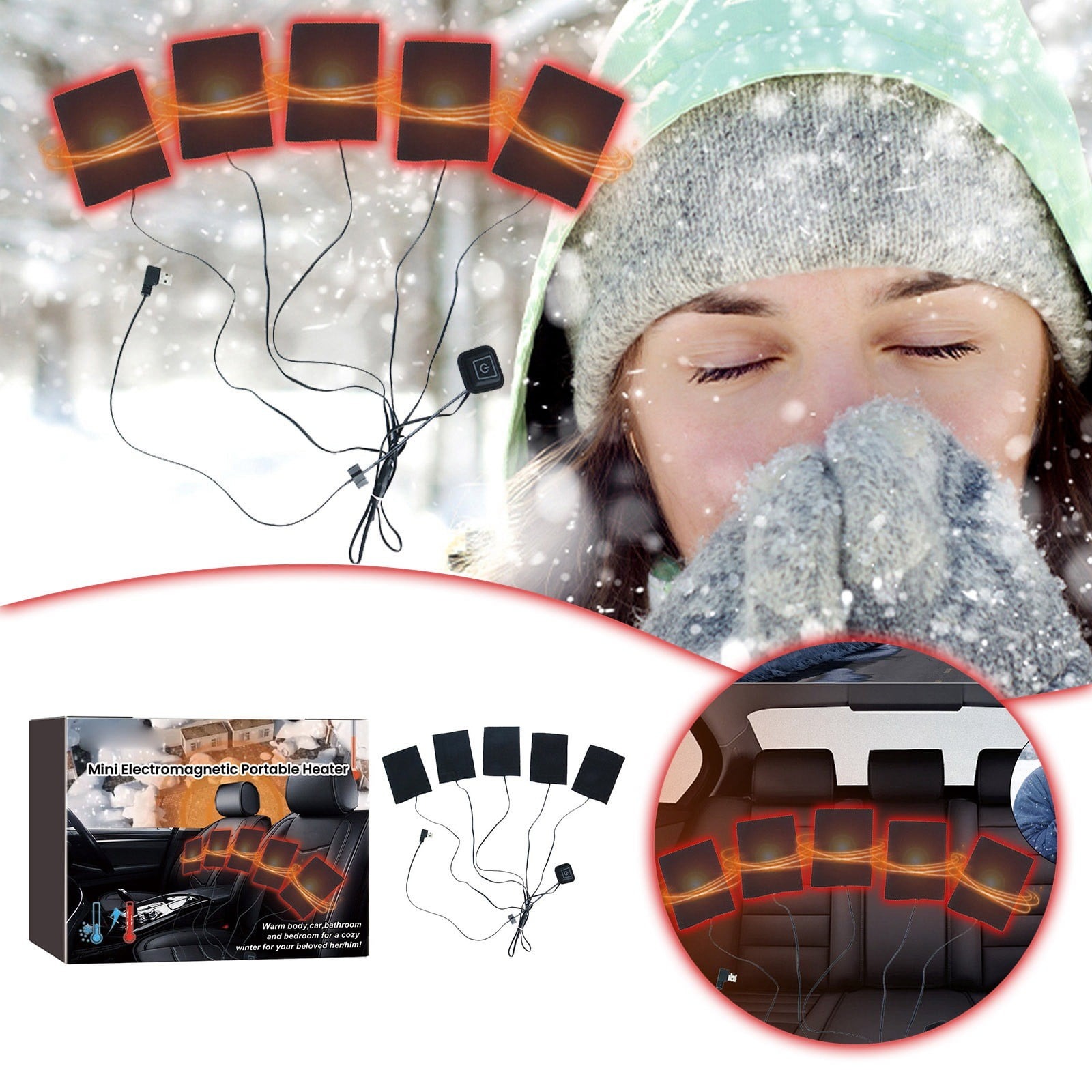 LUODU Knee Heat Pedal for Elderly under The Desk Elliptical Heating Pad ...