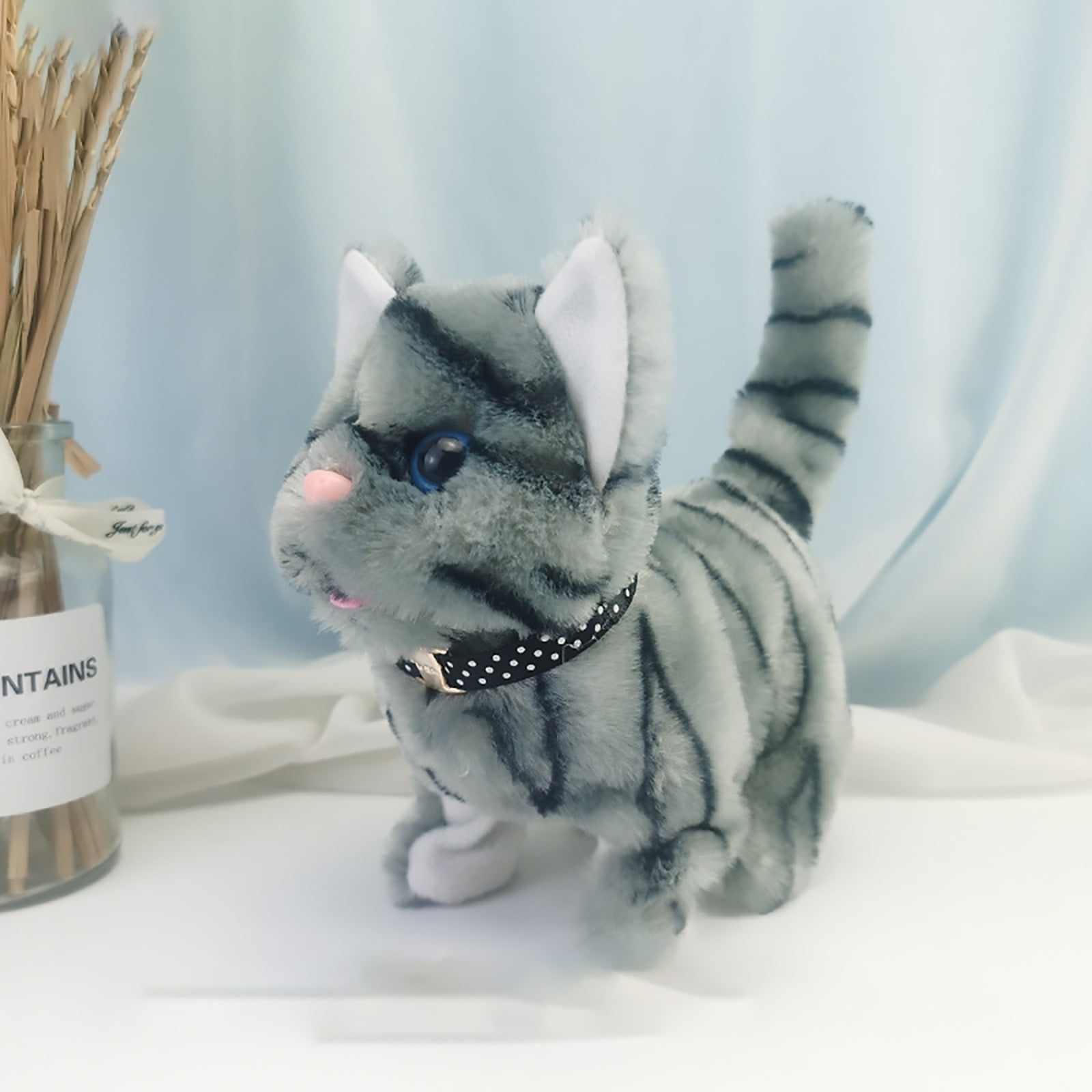 LUODU Moving Cat for Kids Interactive Cat for Kids Soft Baby That Make ...