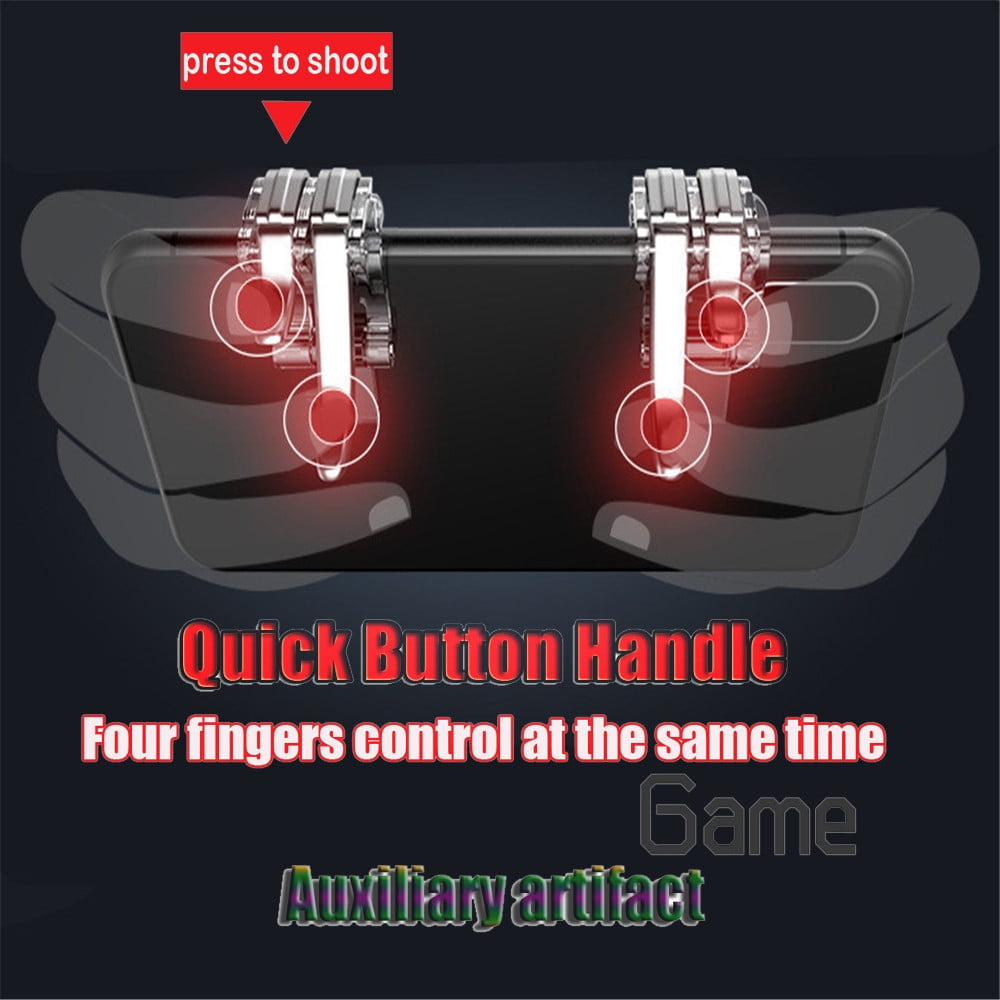 LUODU Phone Mobile Gaming Trigger Fire Buttons Handle for L1R1 ...