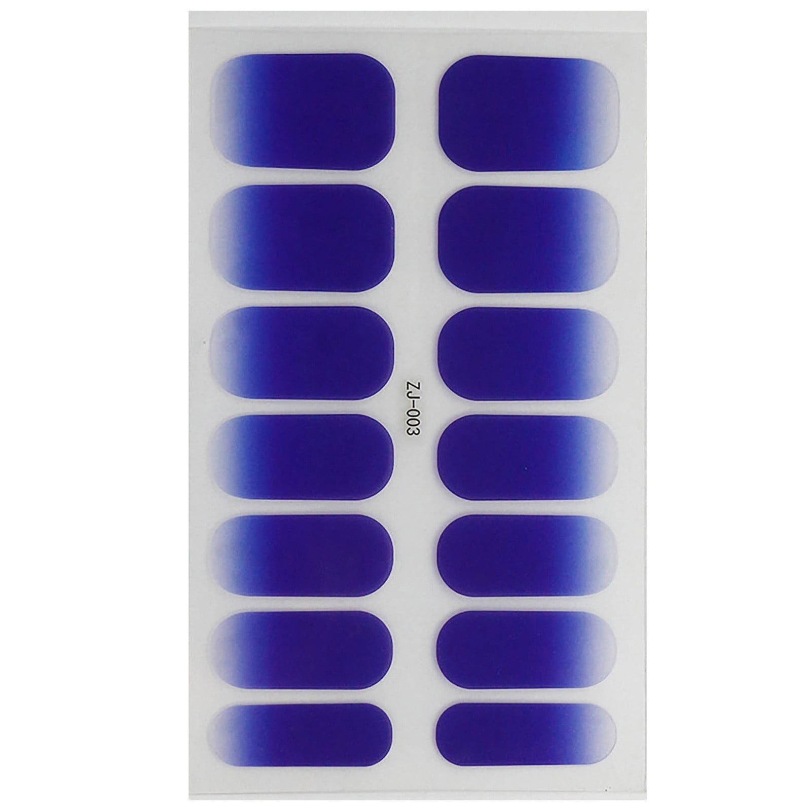 LUODU Purple Nail Stickers,French Adhesive Full Wrap Gel Nail Art ...