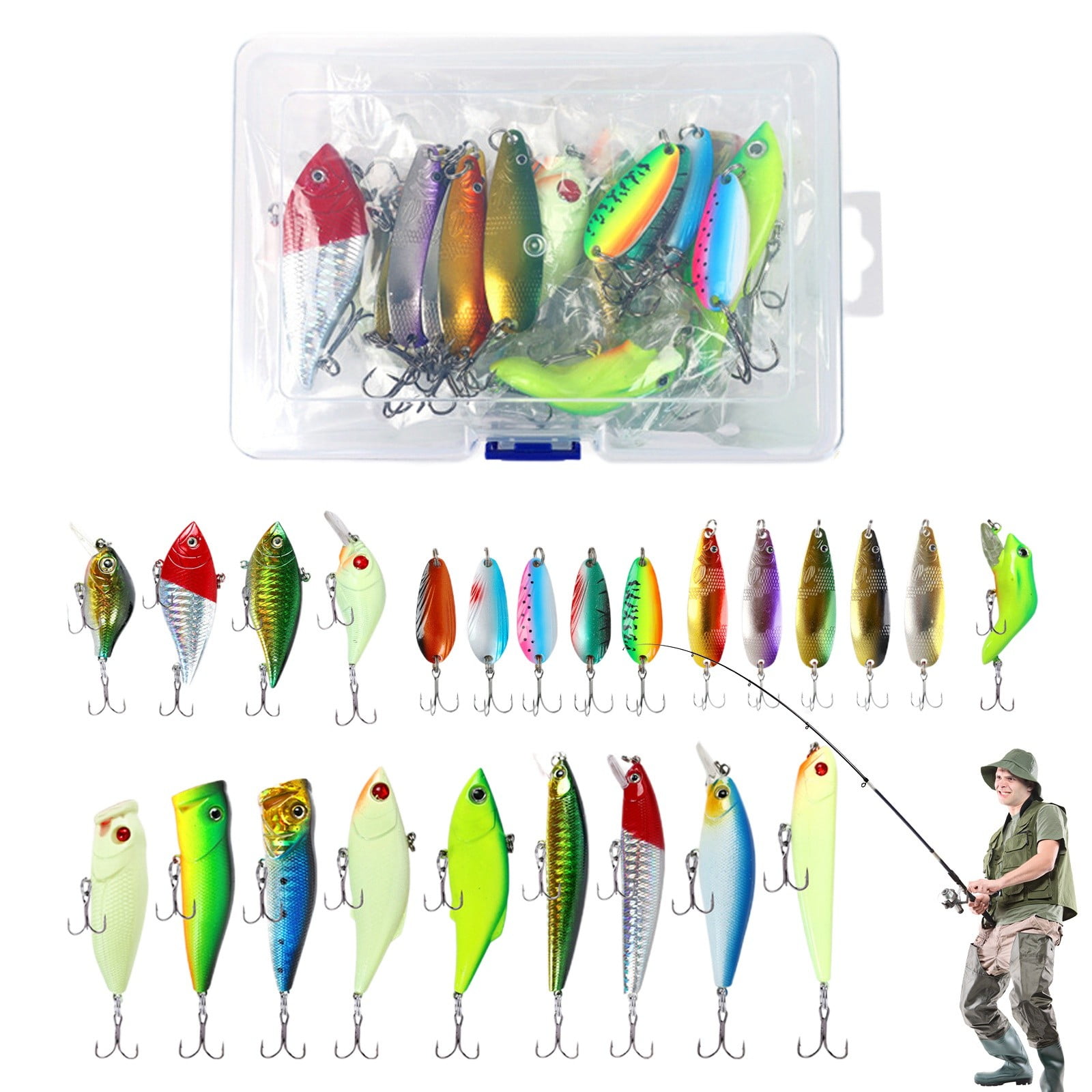 LUODU Stuff for Kids Kits for Boys Ice Bow Setup Strait over Tackle ...