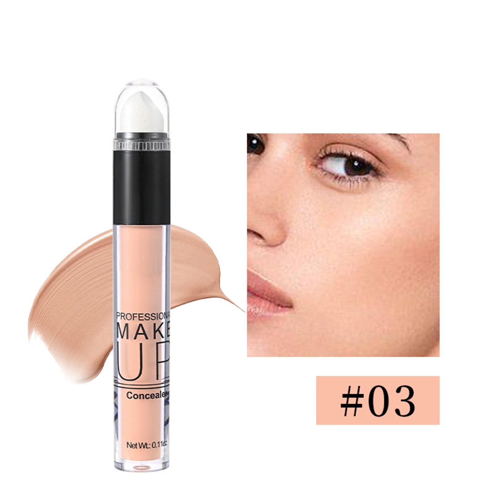 Luodu Two Faced Concealer Fairest Pale Foundation Scar Cover Up Makeup
