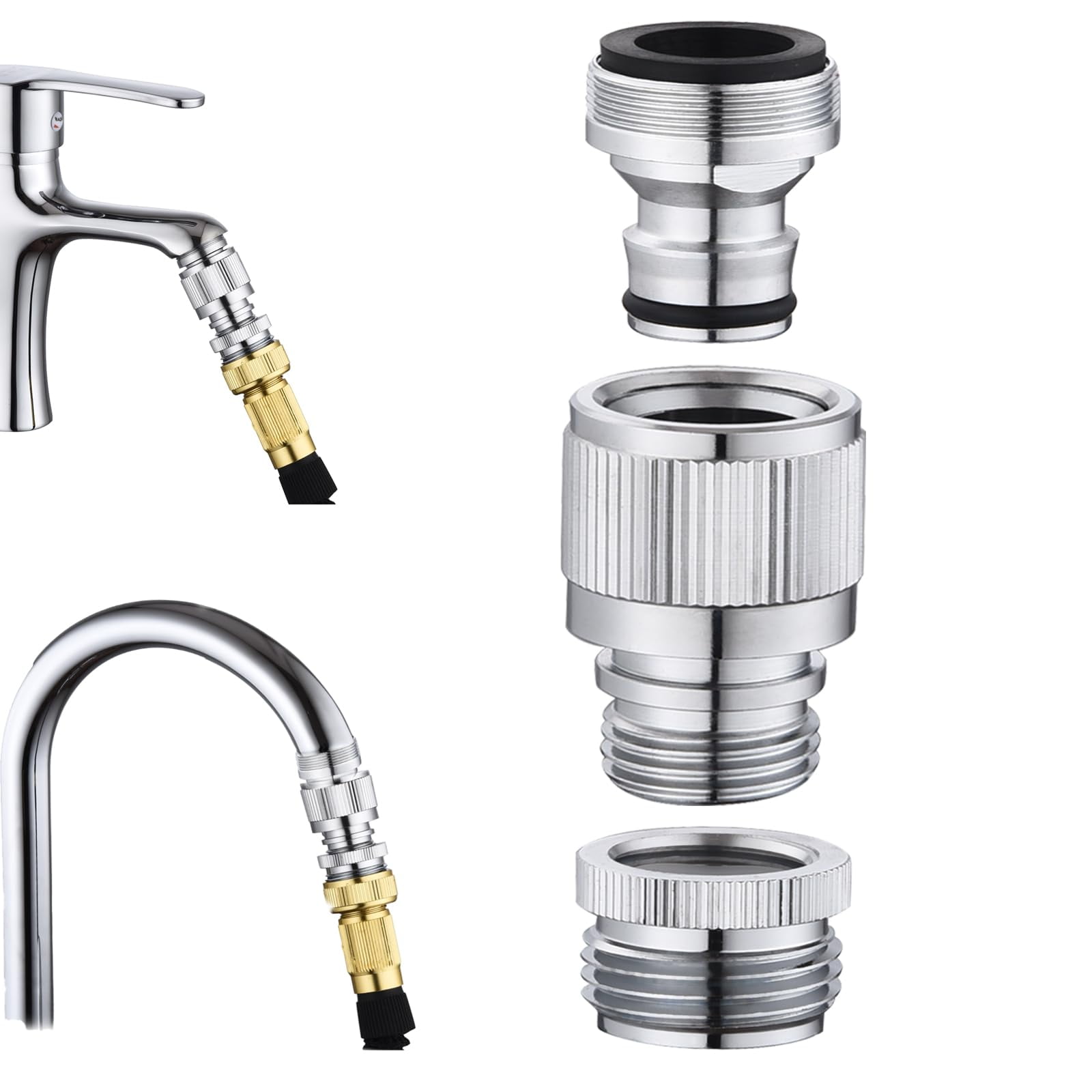 LUOFANT Sink Faucet Quick Connector,Faucet Adapter for Sink Connection ...