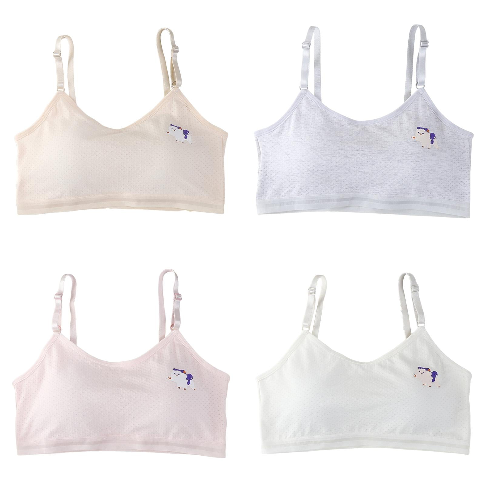 LUOGENLI 3 Pack Girl Bralette Top Kids Girls Underwear Bra Vest ...